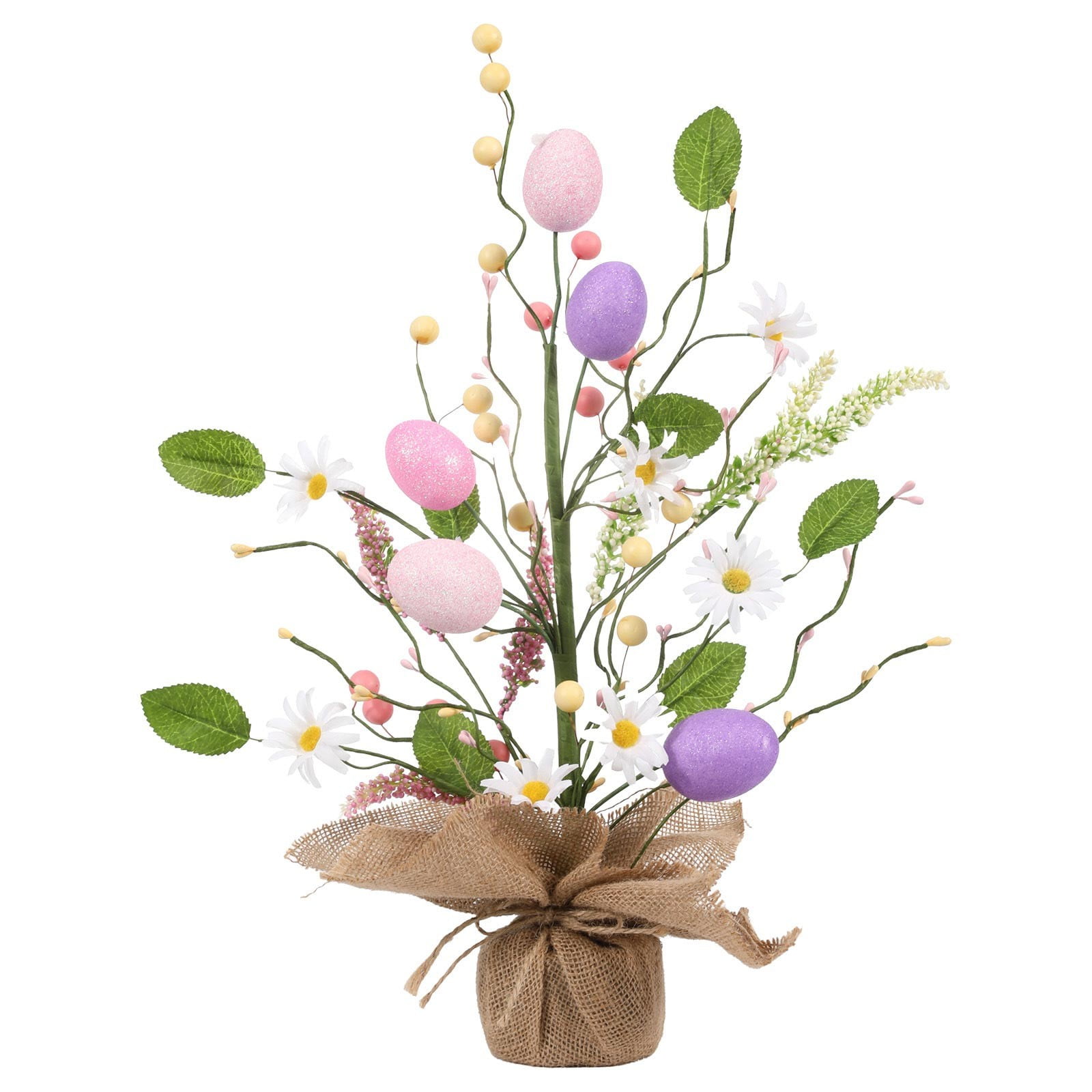 Easter Mini Table Trees Easter Egg Berry Ornaments Decoration Tree ...