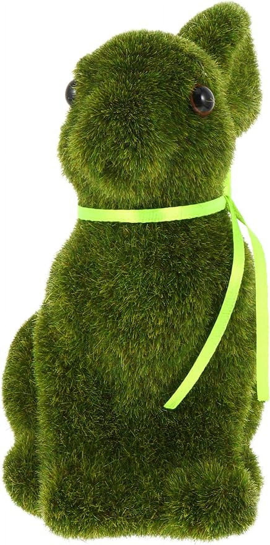 Easter Moss Bunny Moss Covered Bunny Furry Flocked Bunny Standing ...