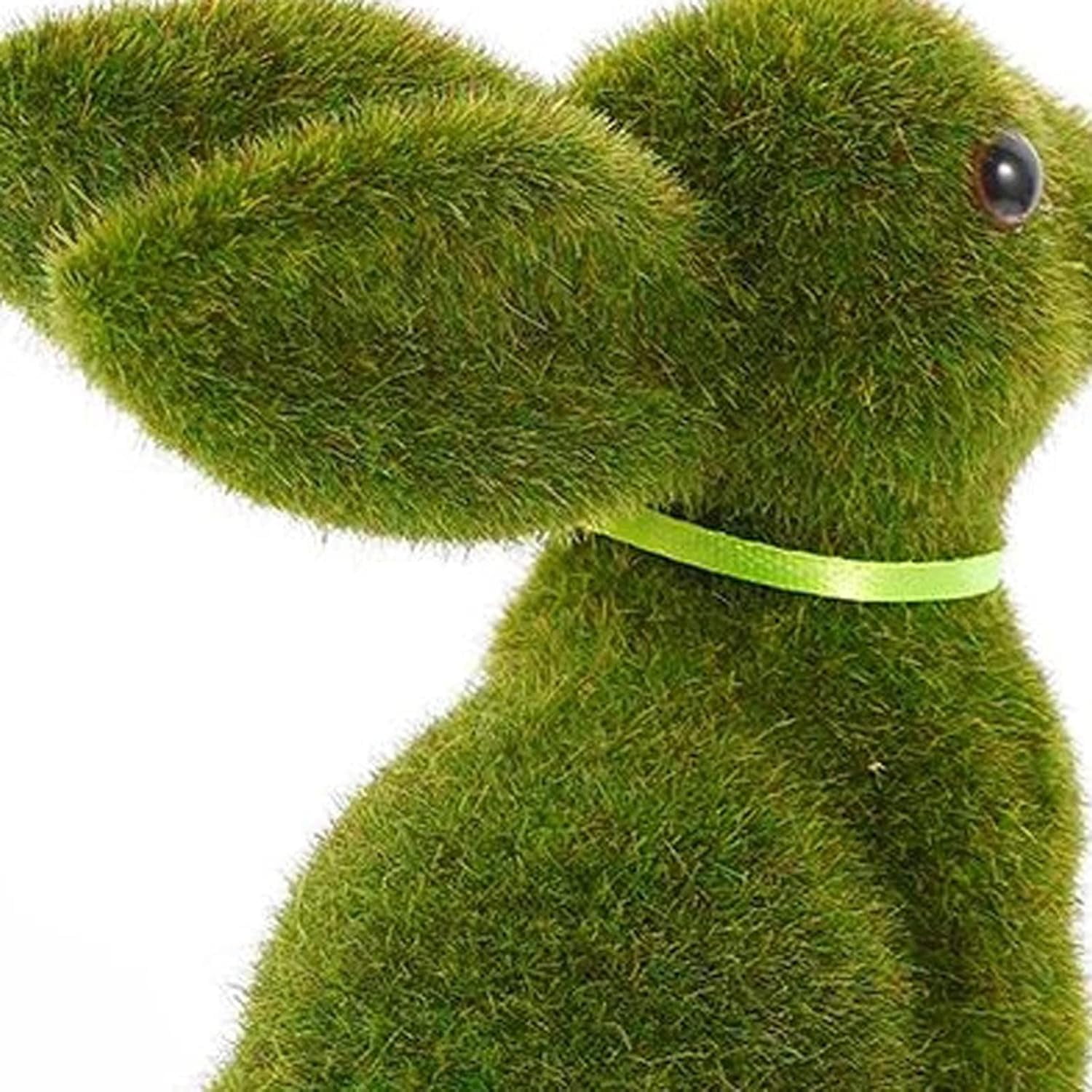 Easter Moss Rabbit Bunny Ornaments Figurine Decoration, Easter Gift ...