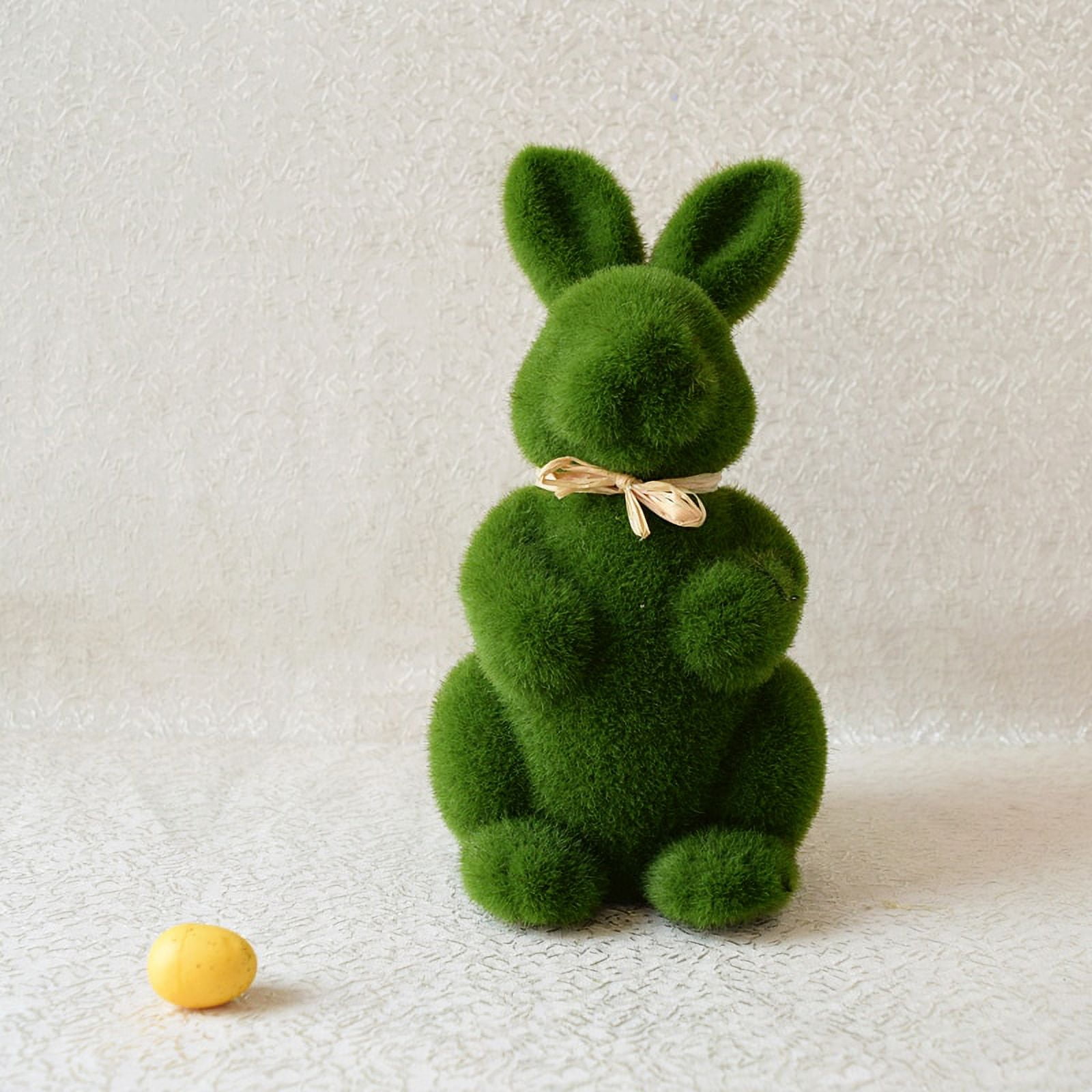 Easter Moss Rabbit Statue Artificial Turf Grass Bunny Handmade Animal ...