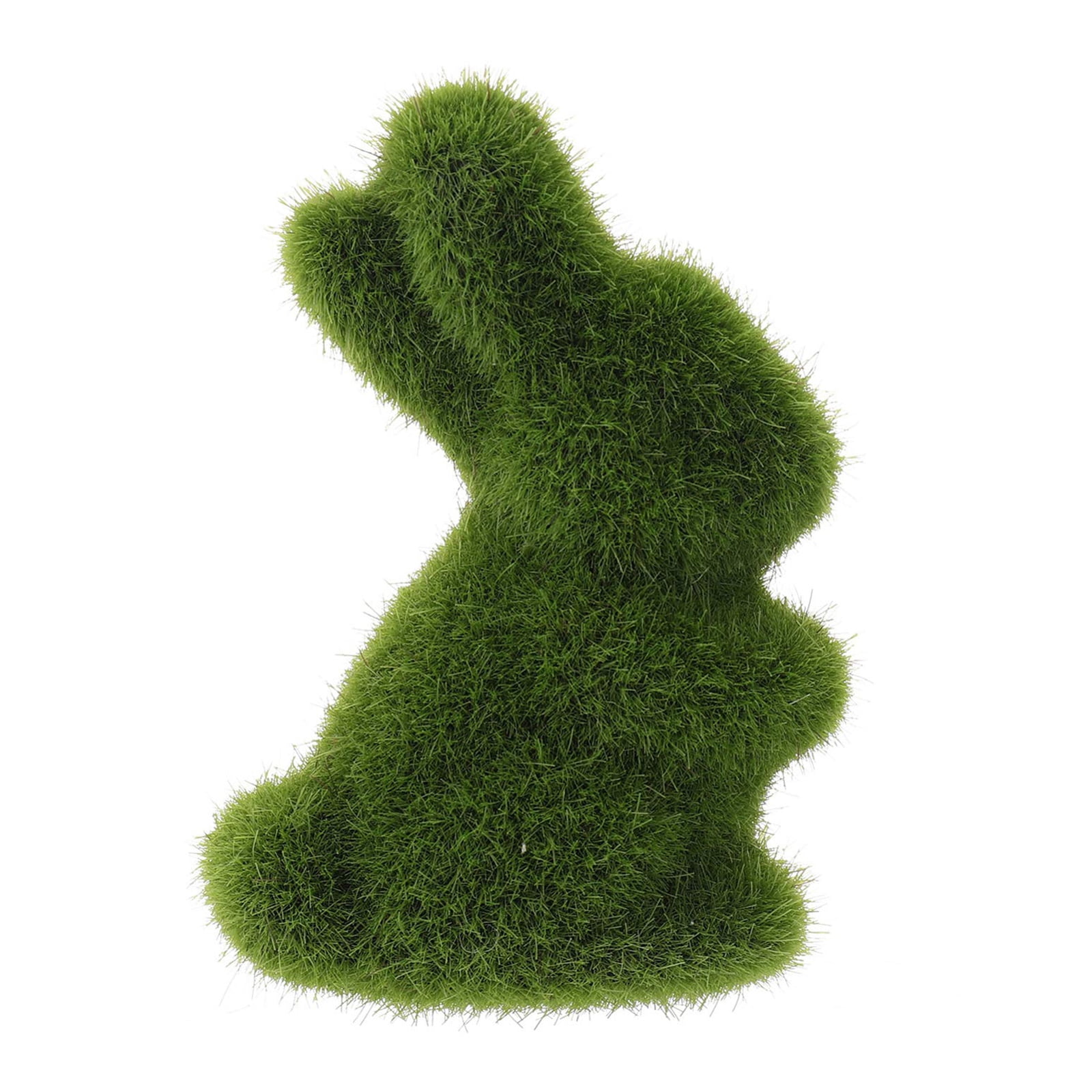 Easter Moss Rabbit Statue Artificial Turf Grass Bunny Handmade ...