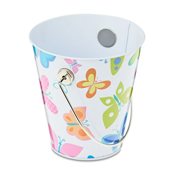 Easter Multi-Color Butterflies Tin Pail, by Way To Celebrate - Walmart.com