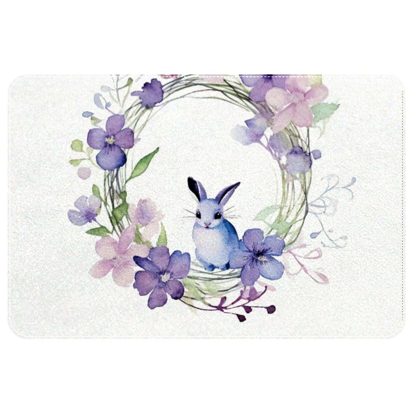 Easter Non-Slip Polyester Office Rug, Machine Washable Chair Rug - for ...