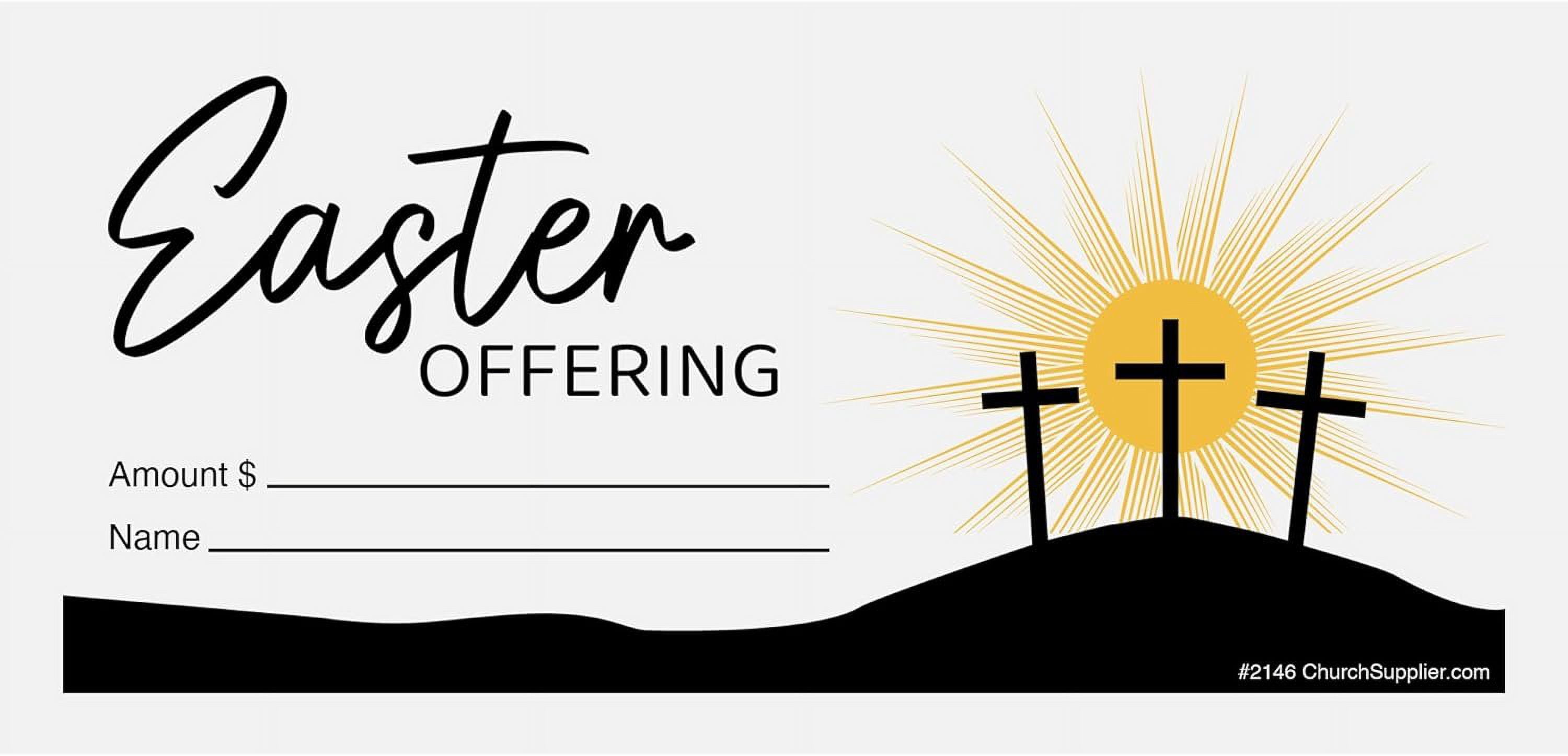 Easter Offering Envelopes Church Pew Pkg of 200 - Walmart.com