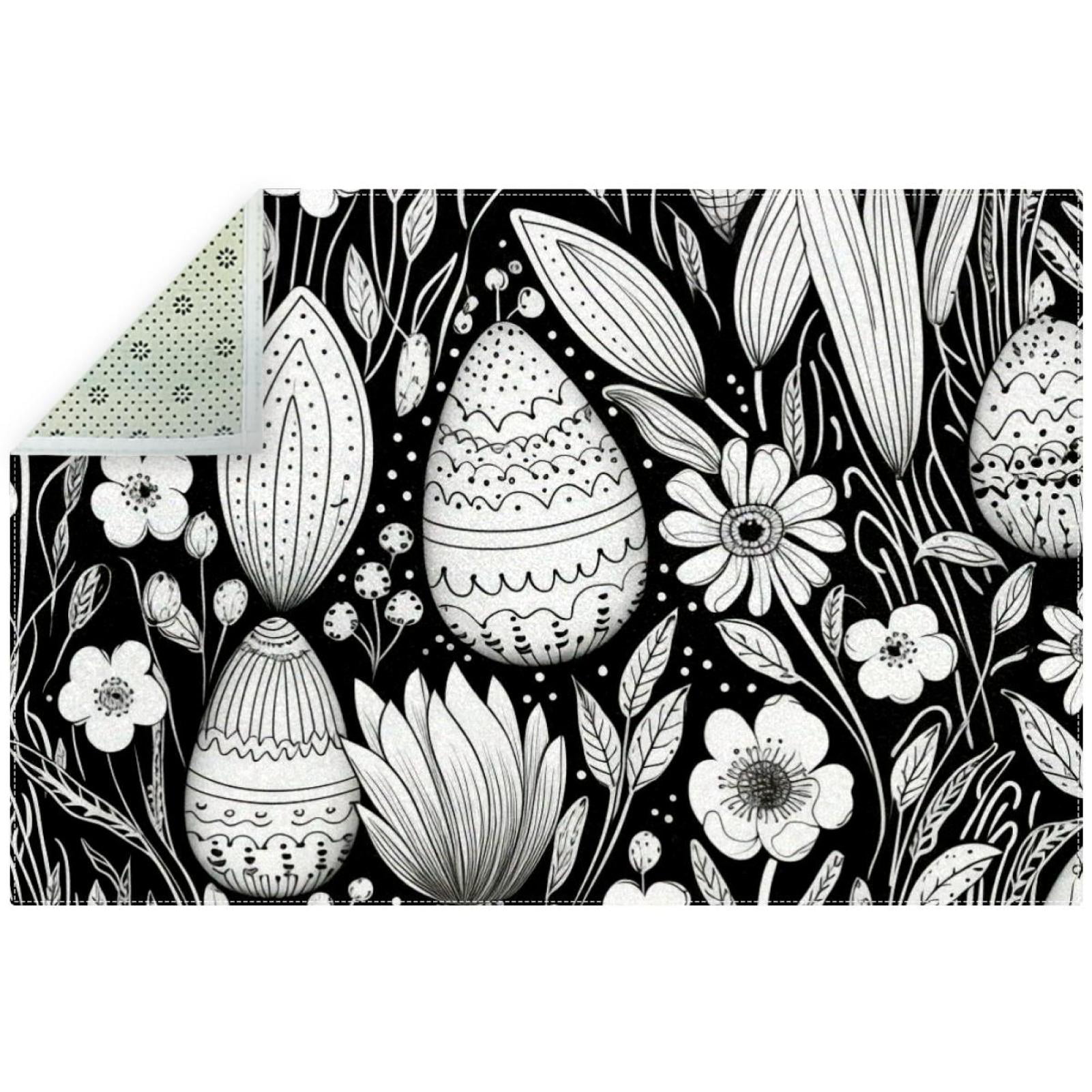Easter Office Mat with Right-Angle Design - Polyester Floor Mat for ...