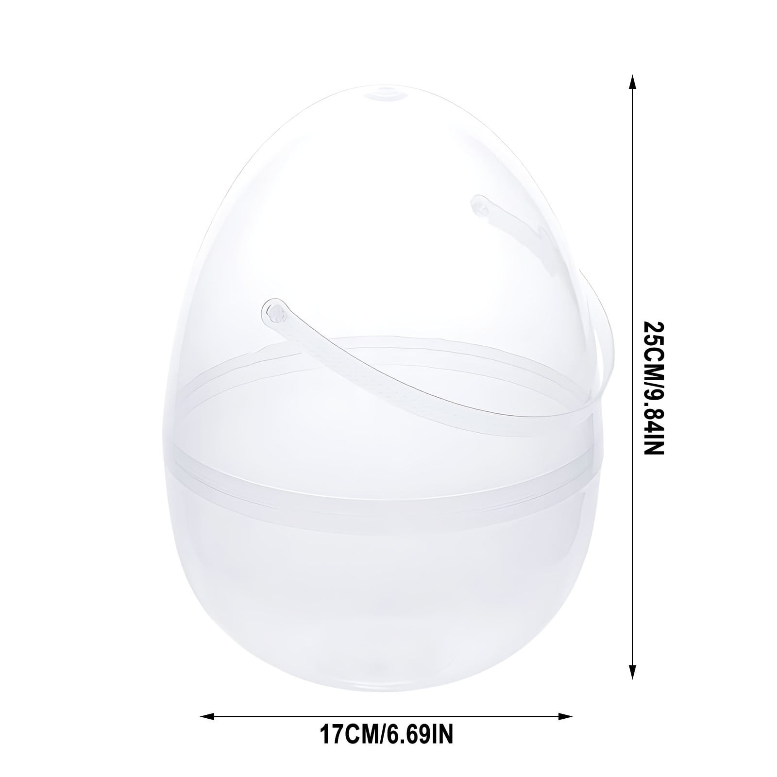Easter Opening Twisted Egg, Handheld Transparent Storage Box, for Small ...