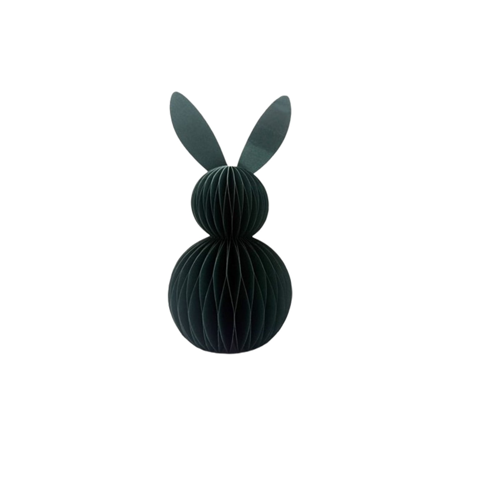 Easter Ornament Charming Pink Paper Bunny Decor Foldable Honeycomb ...