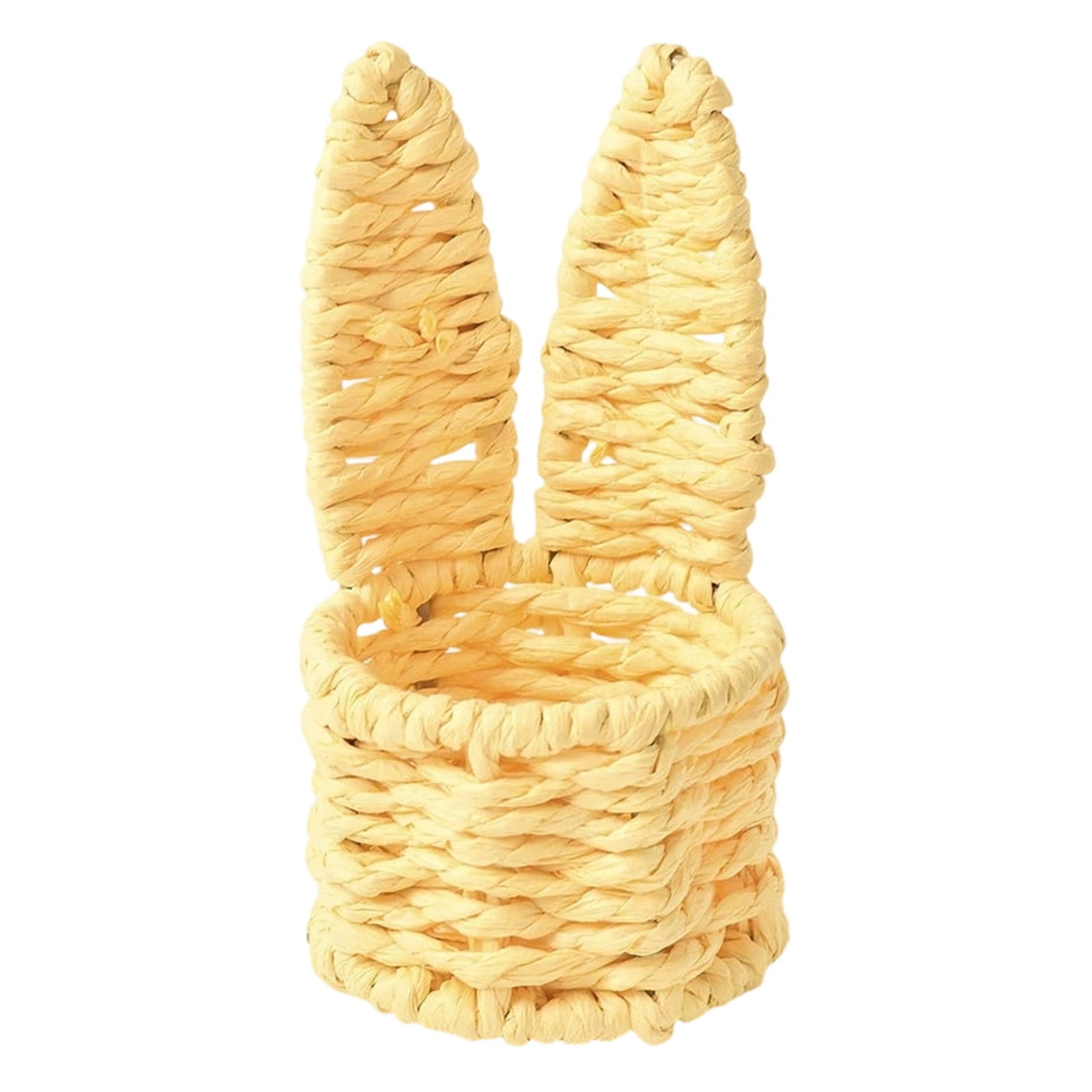 Easter Ornaments Easter Basket Hand Woven Rabbit Ears Mini Storage ...