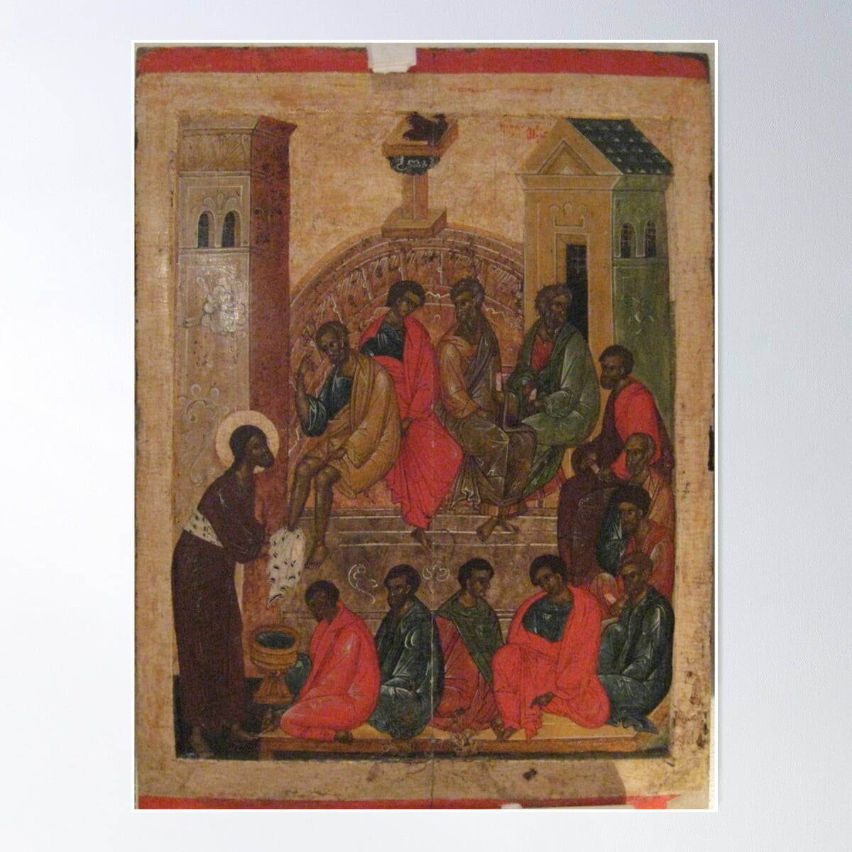 Easter: Orthodox Icon Of Christ Washing The Feet Of The Apostles Poster ...