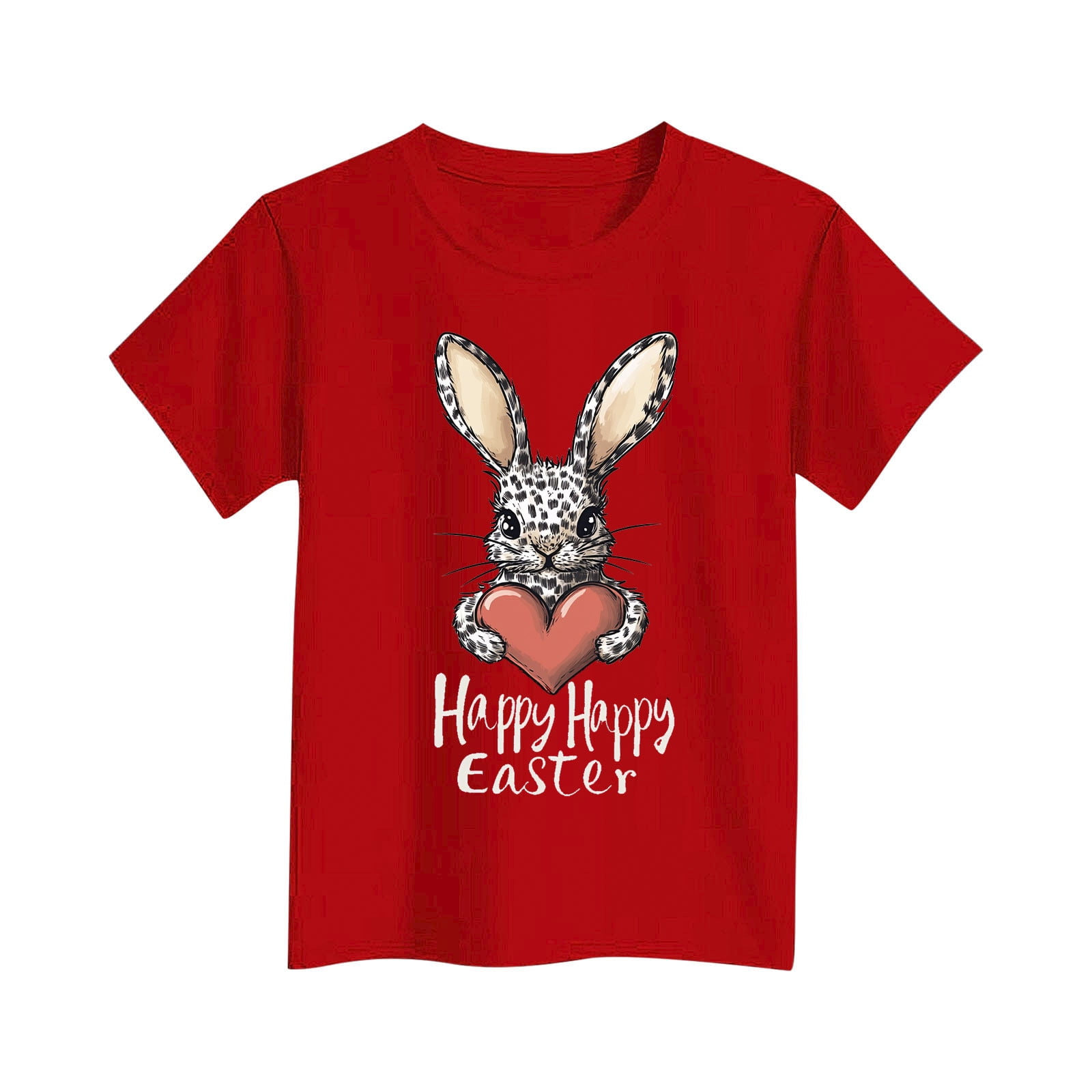 Easter Outfits for Girls Cotton Short Sleeve T-shirts Cute Rabbit ...