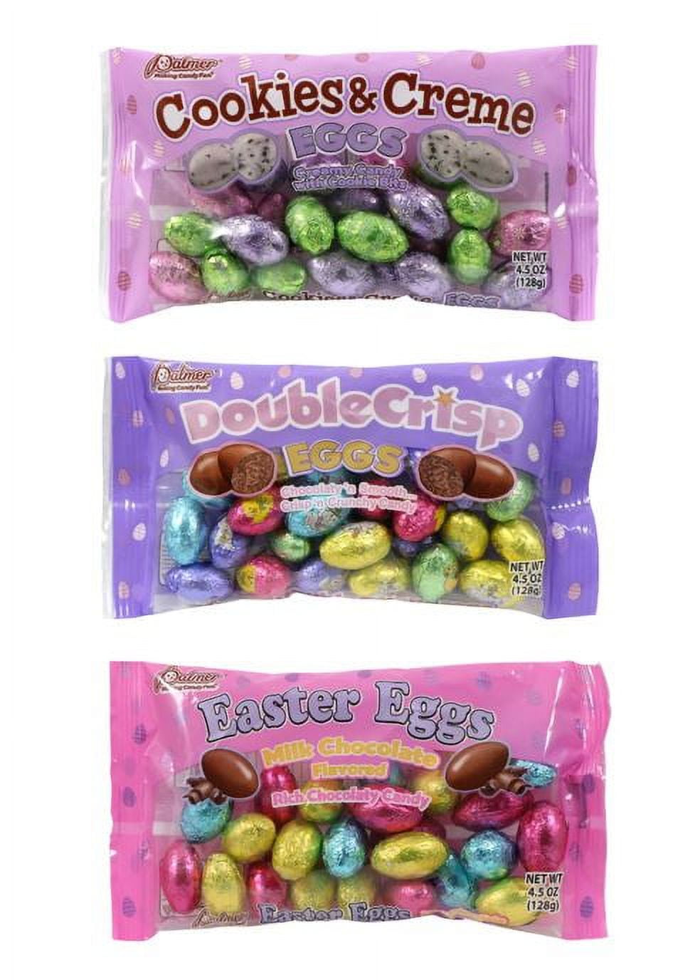 Easter Palmer Milk Chocolate Easter Eggs, Cookies & Cream Eggs; Double ...