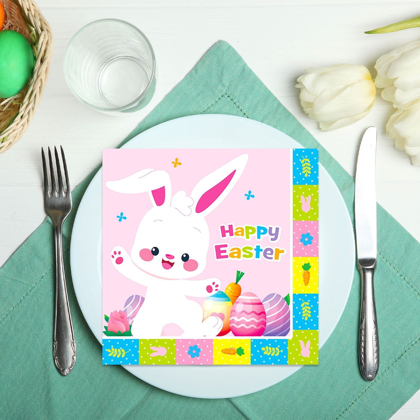Easter Paper Napkins 20 Count Disposable Napkins Made Soft and Strong ...