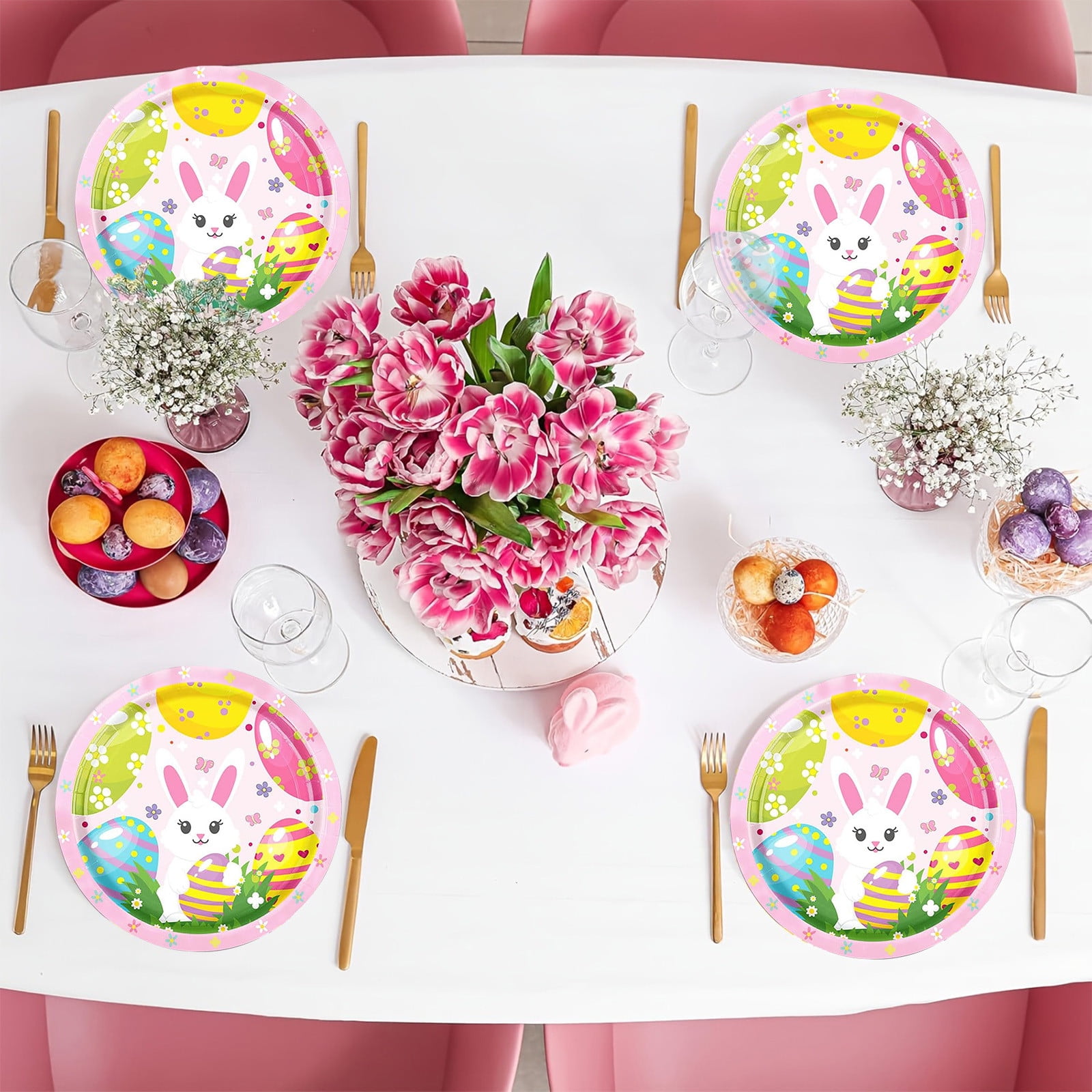 Easter Paper Plates Disposable Dinnerware Set 16 Count Party Supplies ...