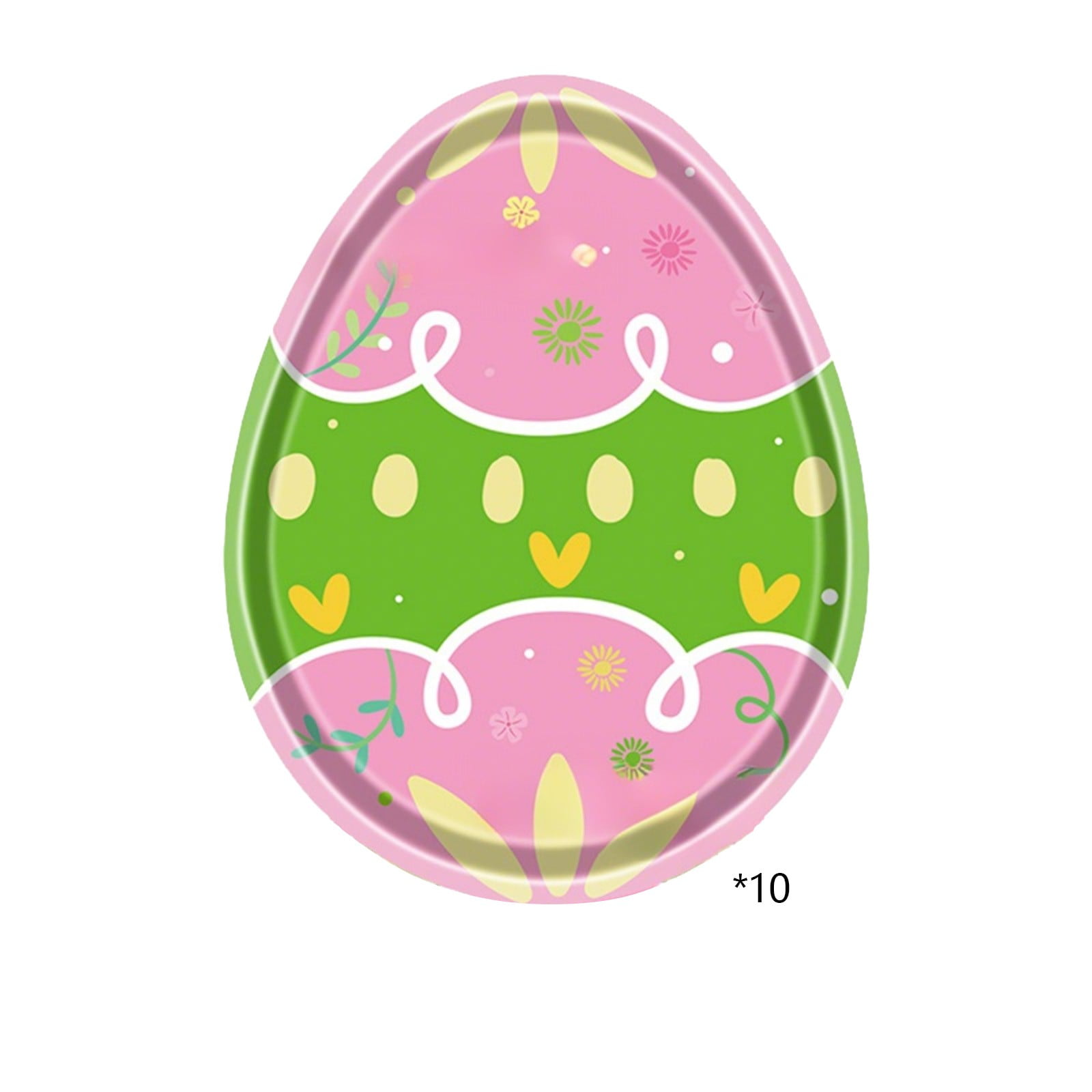 Easter Paper Plates and Forks, 10 Pcs Disposable Easter Party Suppliers ...