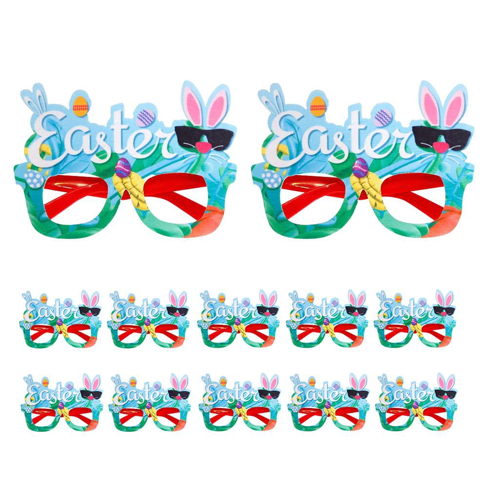 Easter Party Glasses Set, 12-Pack Easter-Themed Novelty Eyewear with ...