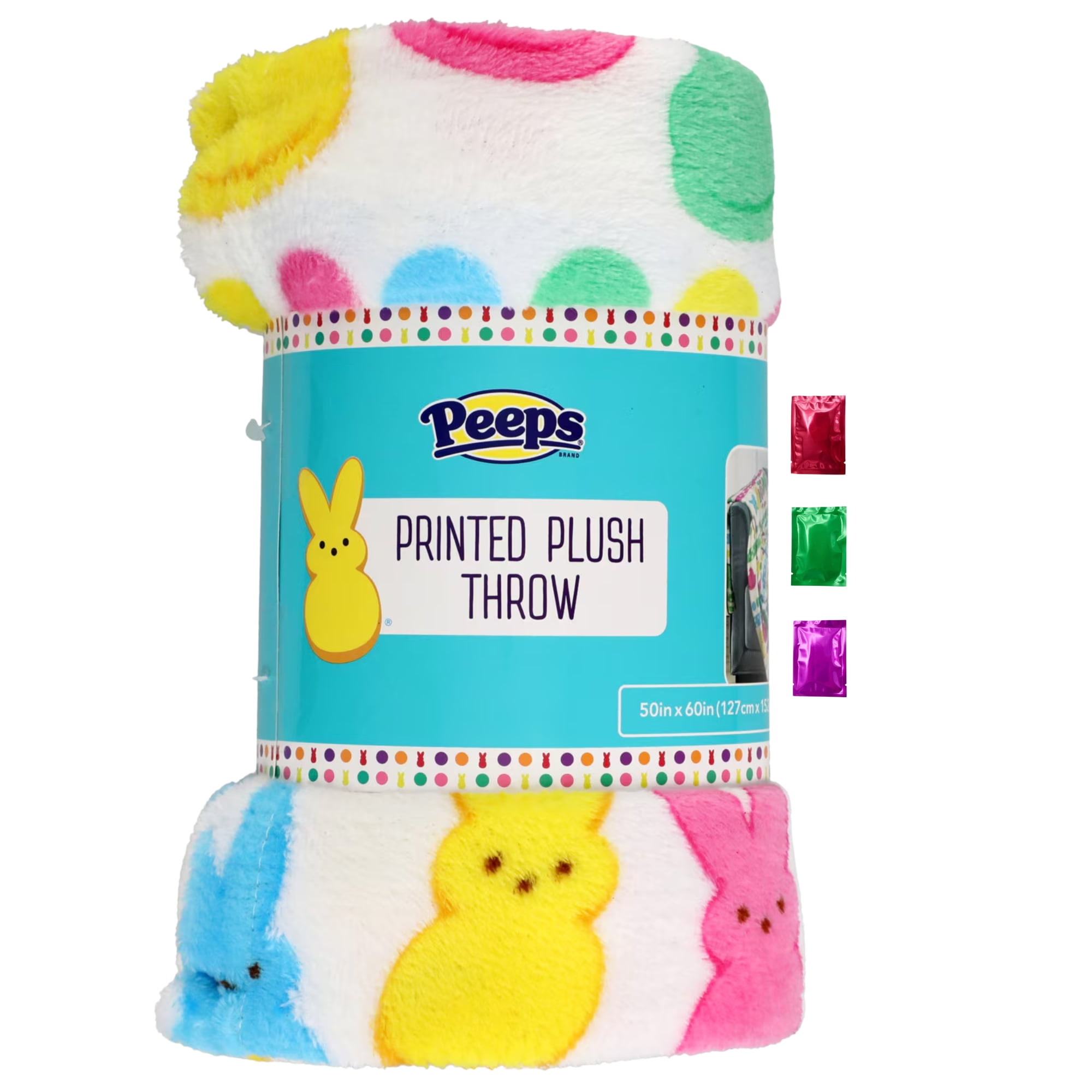 Easter Peeps Bunny and Chicks Plush Throw Blanket 1 Pack, 50x60 Inch ...