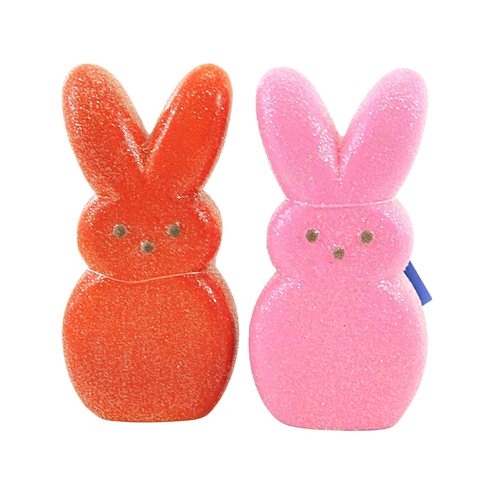 Easter Peeps Bunny Set Polyresin Marshmallow Pe1104s Pink - Walmart.com