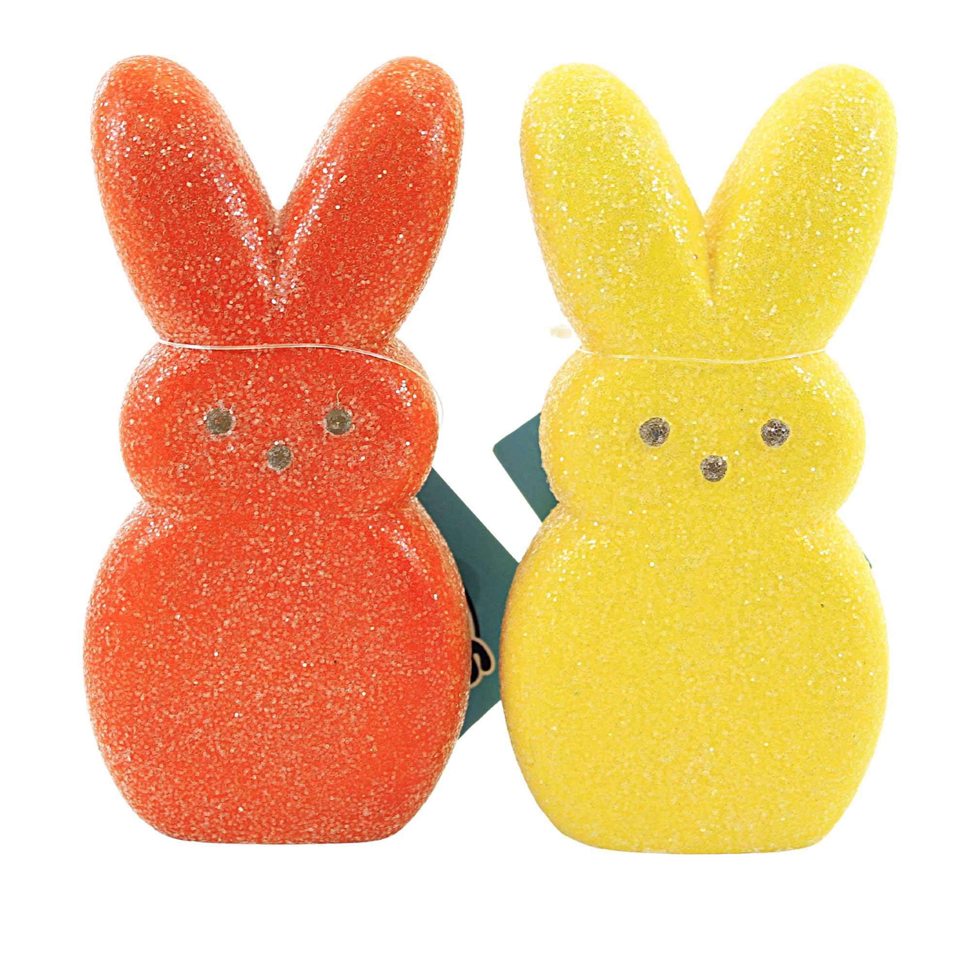 Easter Peeps Bunny Set Polyresin Marshmallow Pe1104s Yellow - Walmart.com