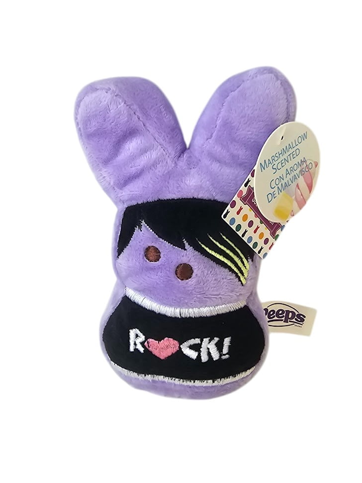 Easter Peeps EMO Plush 6in Peeps Purple Emo "Rock!" Easter Bunny Plush ...