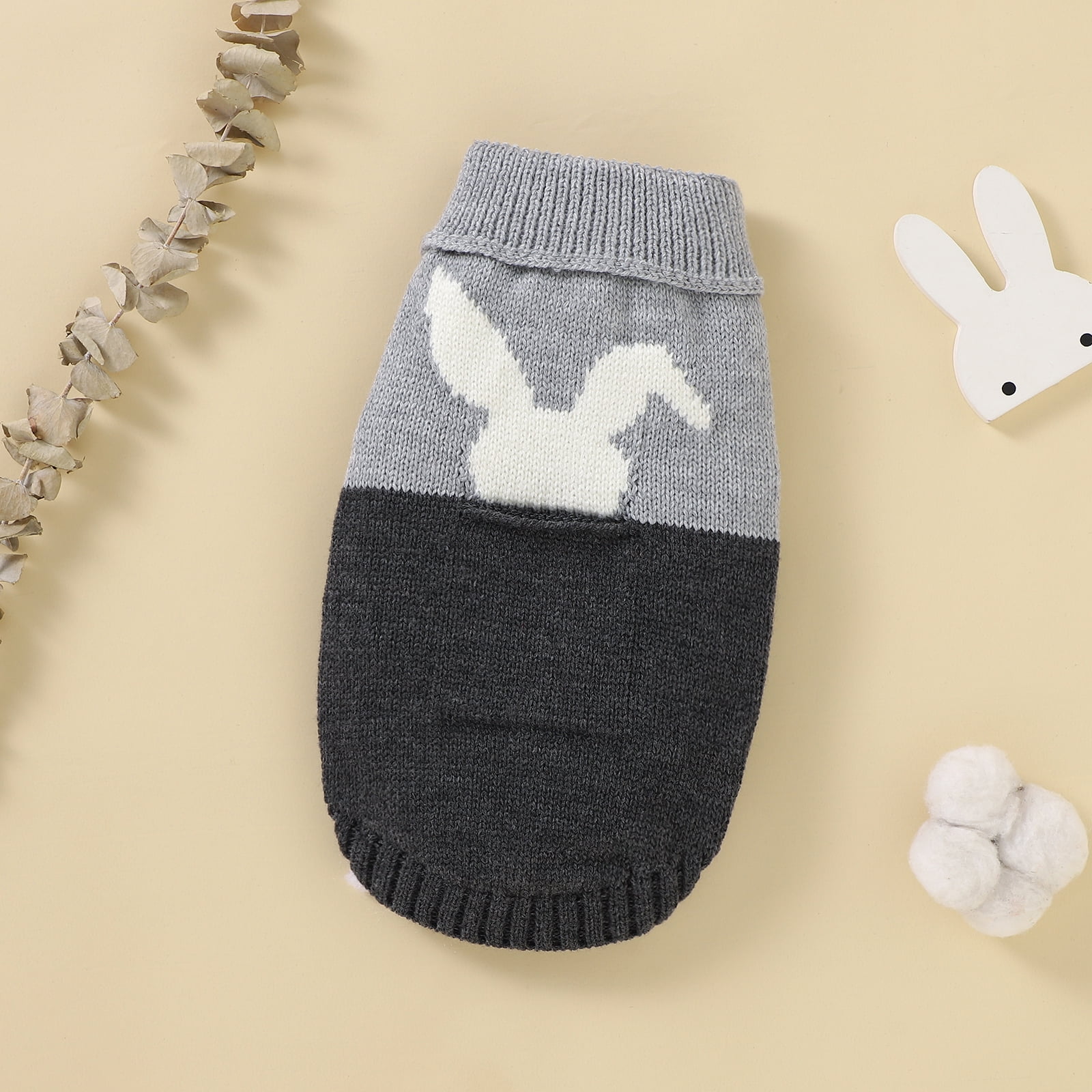 Easter Pet Sweaters Knit Cute Rabbit Bulldog Chihuahua Clothes Winter ...