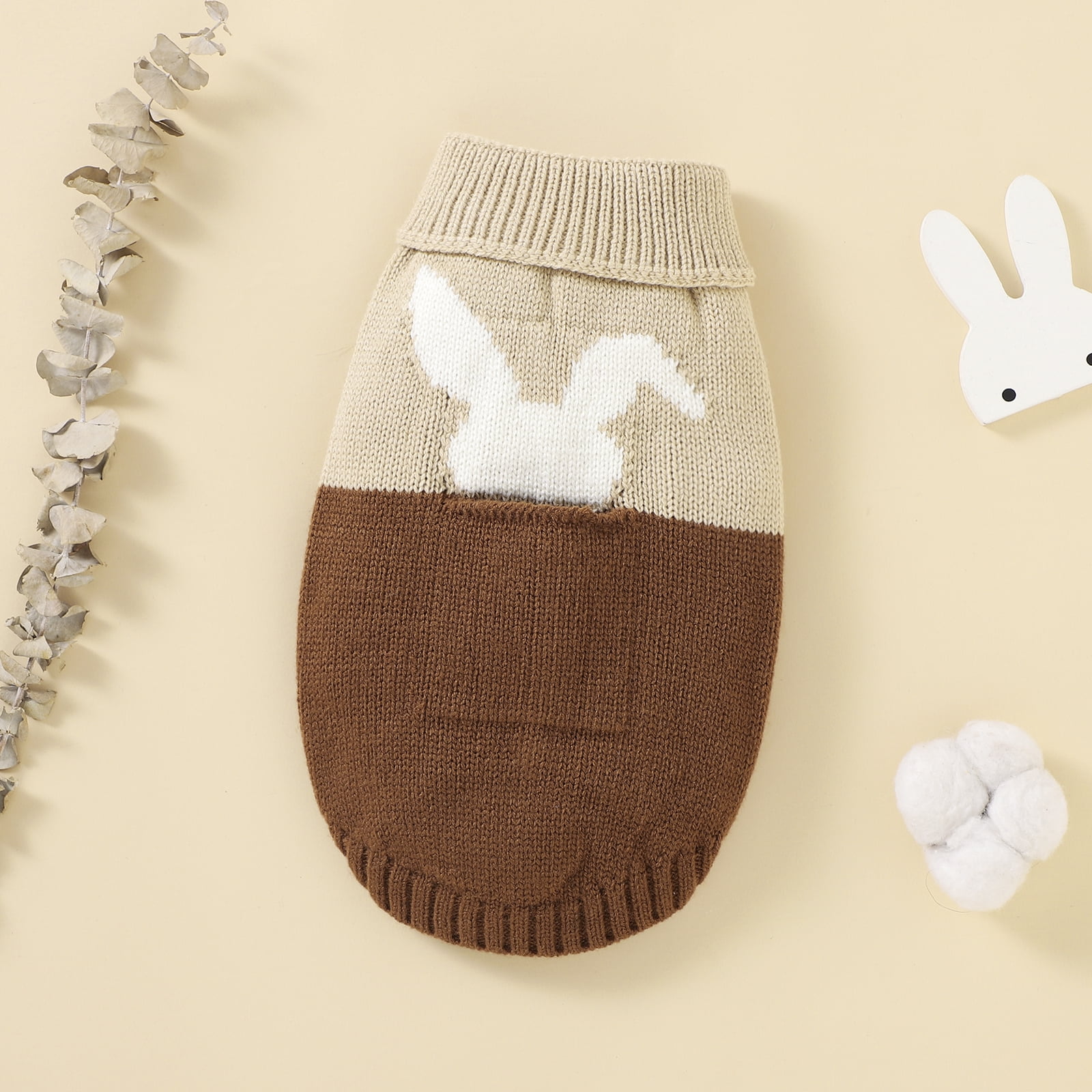 Easter Pet Sweaters Knit Cute Rabbit Bulldog Chihuahua Clothes Winter ...