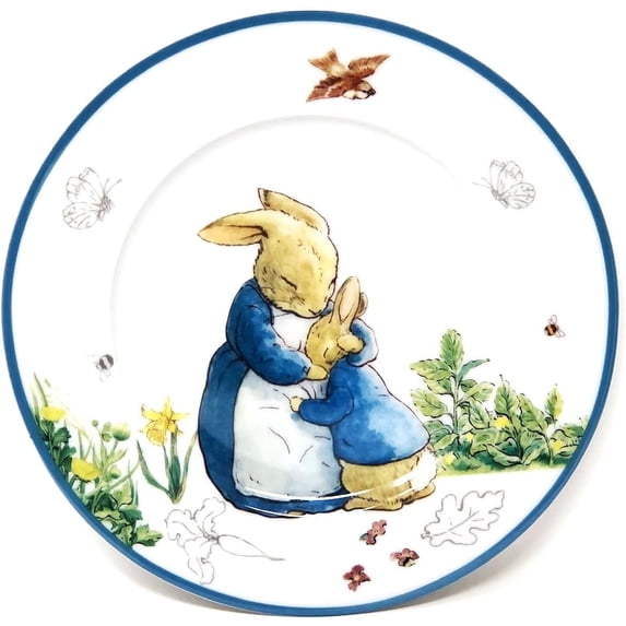 Easter Peter & Mrs. Rabbit Heavy Porcelain Salad or Luncheon Plate (8 ...