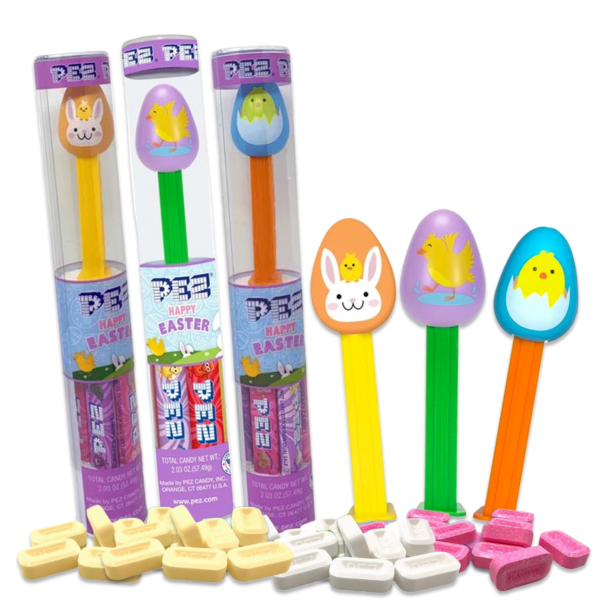 Easter Pez Candy Dispenser Tube 3 Pack. Pez Dispensers Bulk, Easter ...