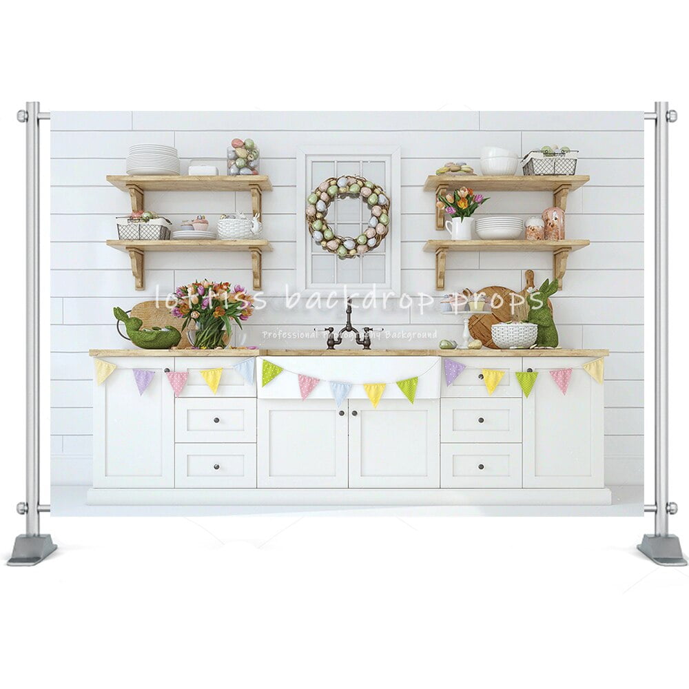 Easter Photography Backdrop Spring Garden Bunny Cake Smash Kids ...