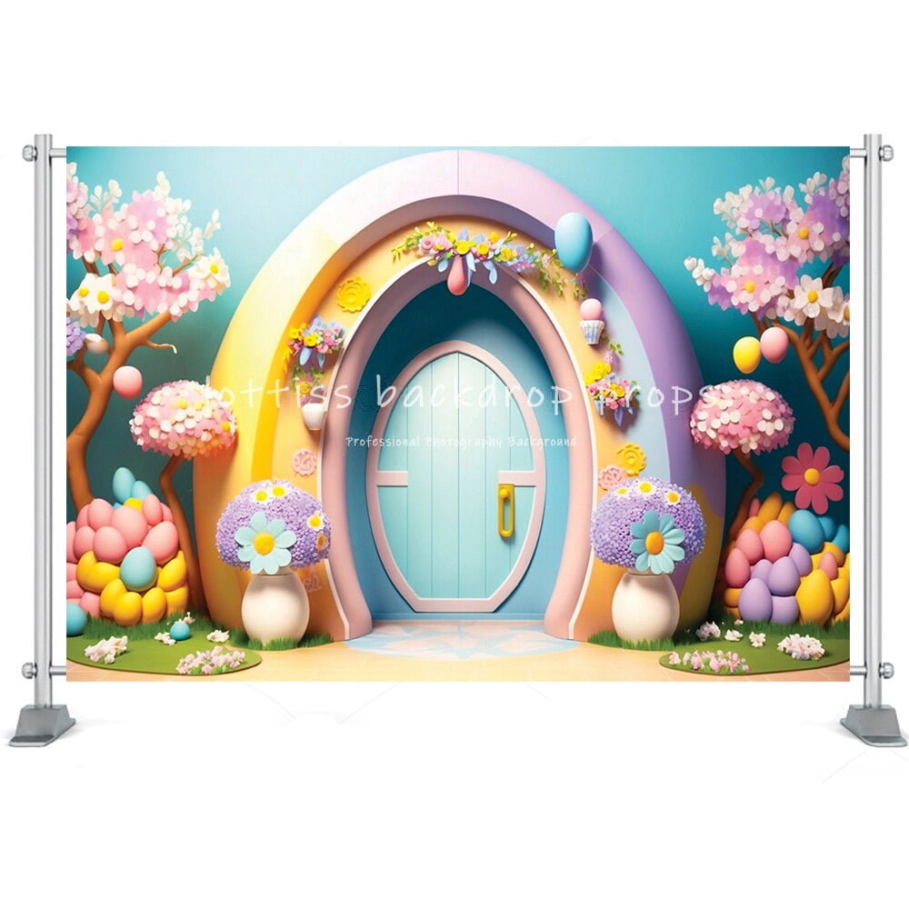 Easter Photography Backdrop Spring Garden Bunny Cake Smash Kids ...