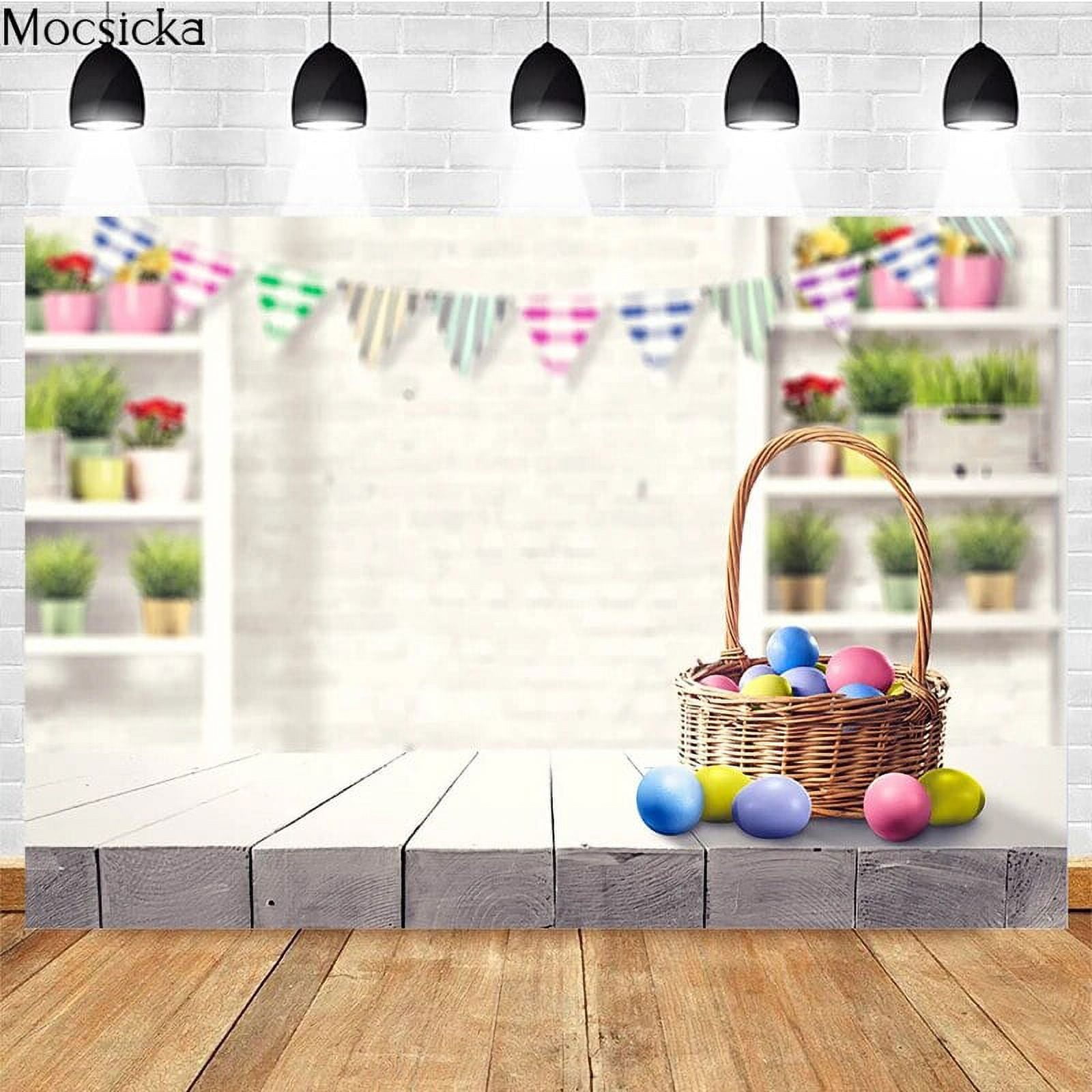 Easter Photography Background Eggs Wooden Board Props Newborn Shower ...