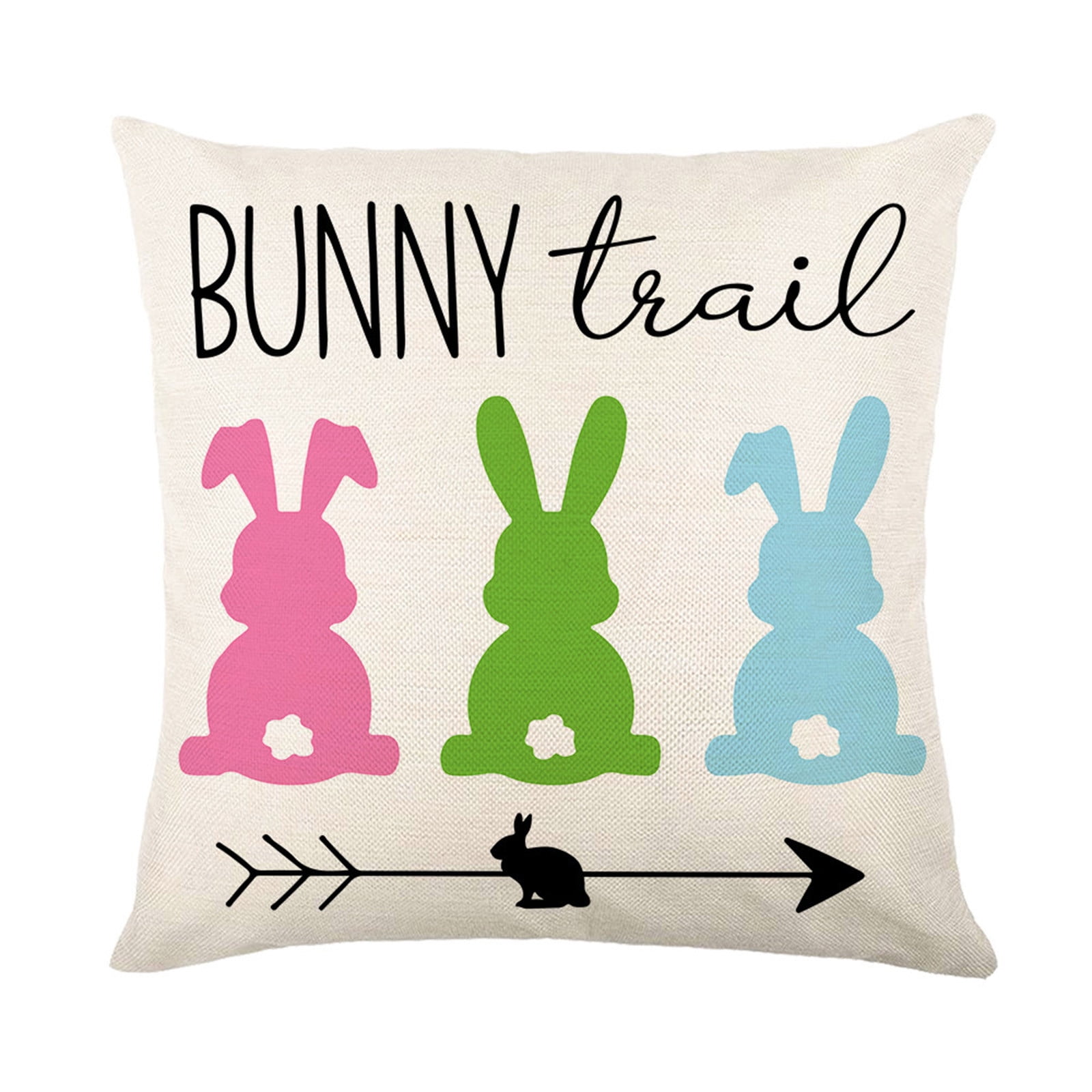 Easter Pillow Covers Soft Pillow Case Spring Outdoor Cushion Cover ...