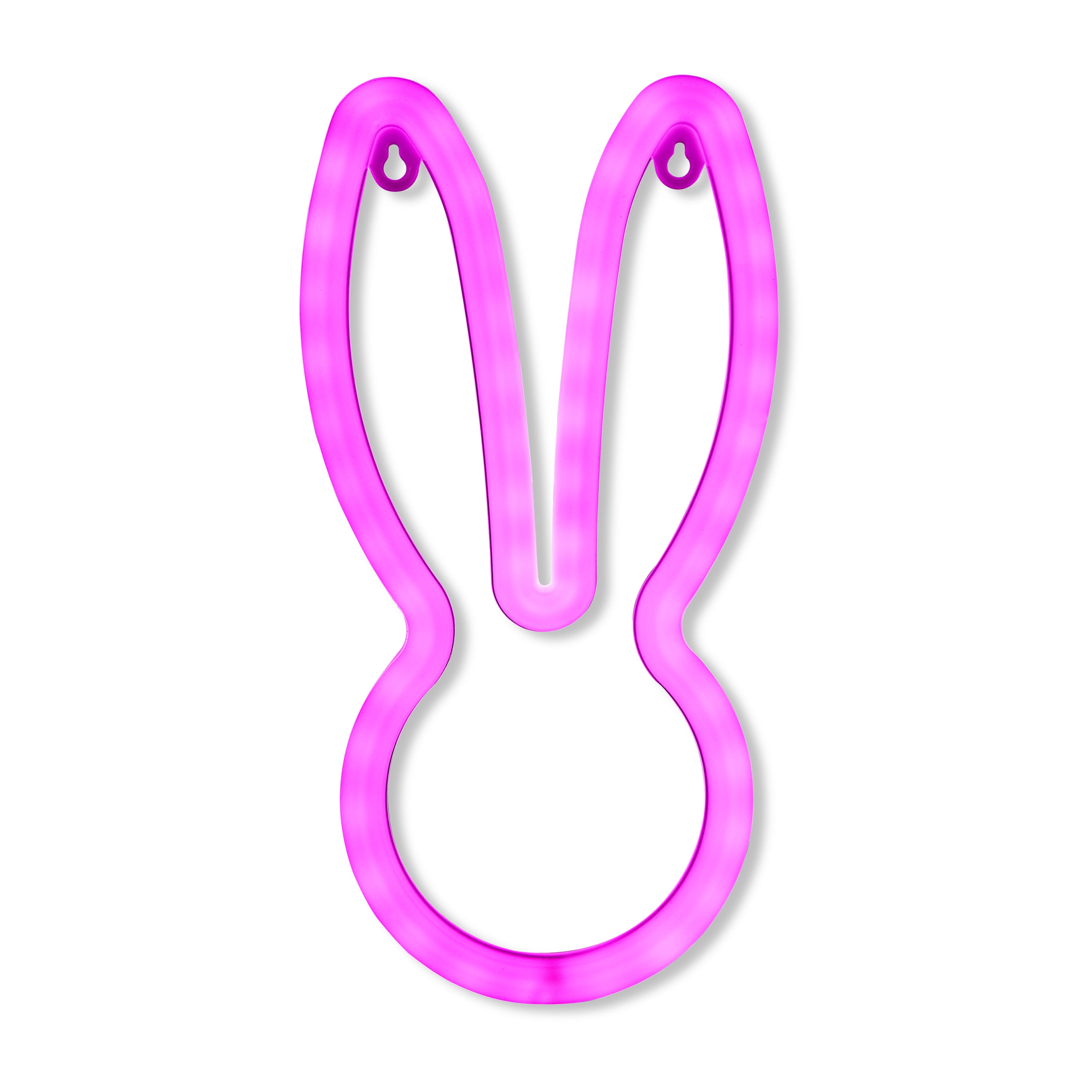 Easter Pink Neon Bunny Wall Light, by Way To Celebrate - Walmart.com