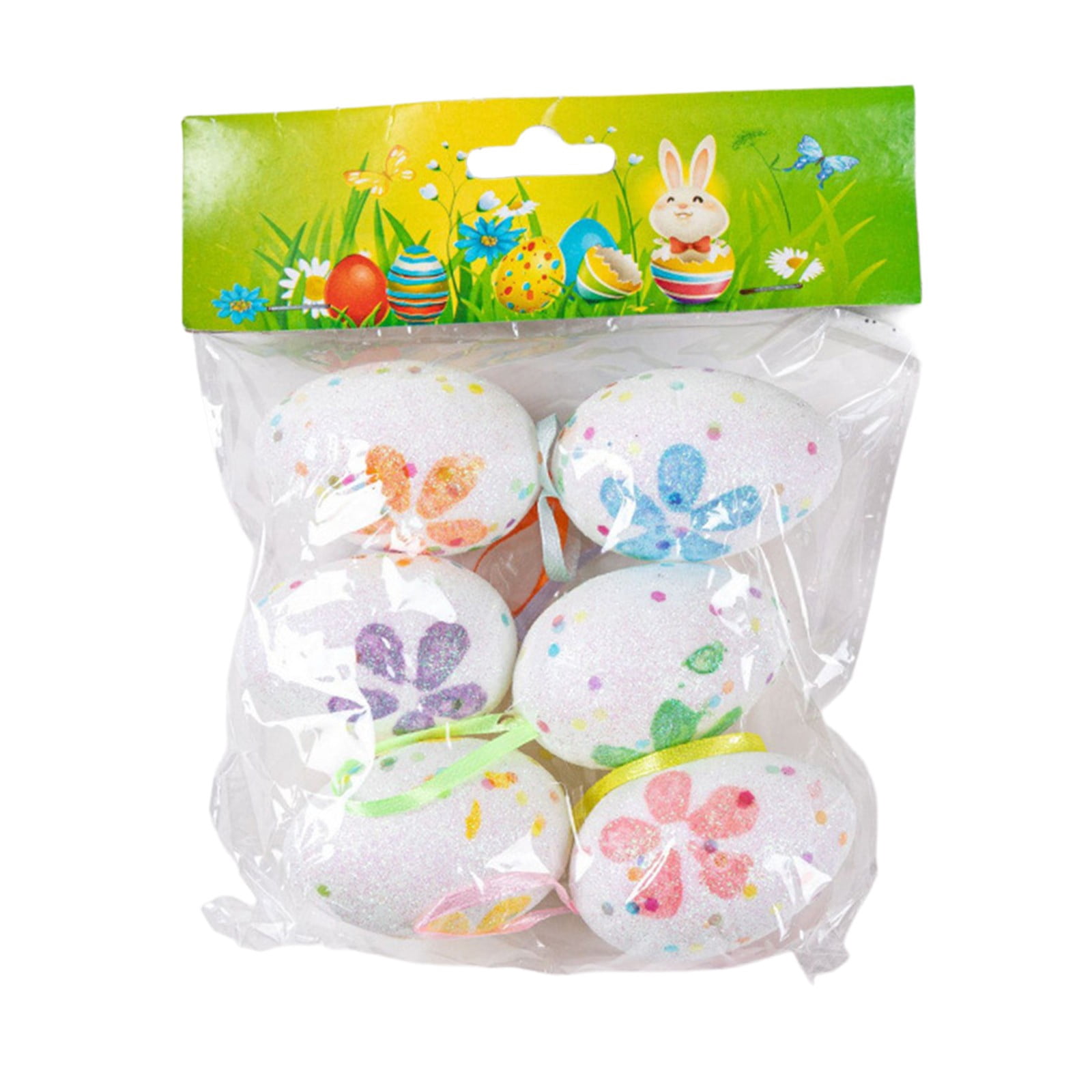 Easter Plastic Open Egg Decorations 6 Pack Diy Simulation Egg Shells ...