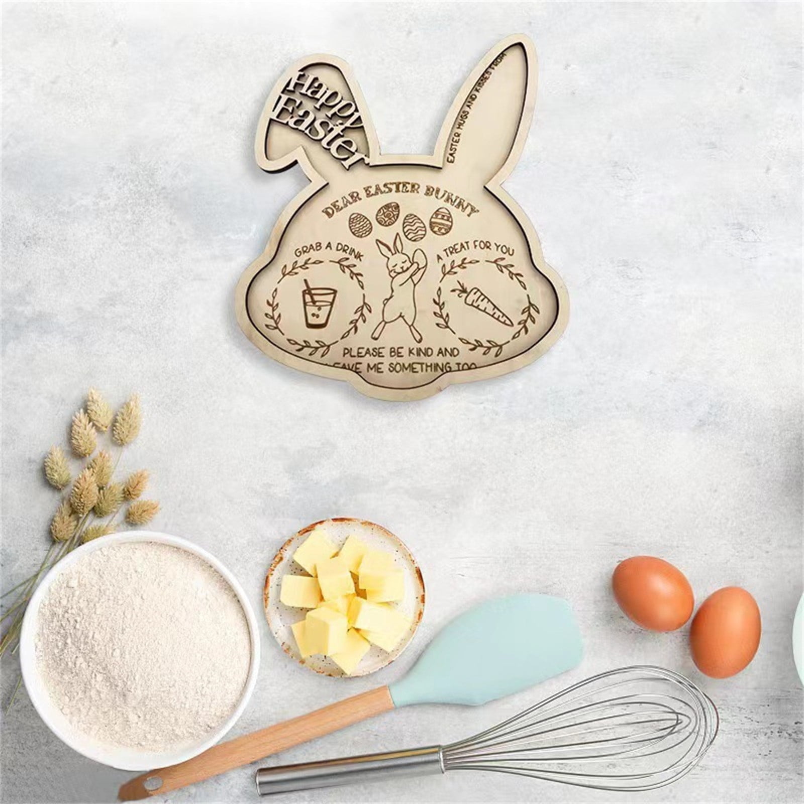 Easter Plate Easter Wooden Dinner Plate Bunny Dinner Plate, Bunny ...