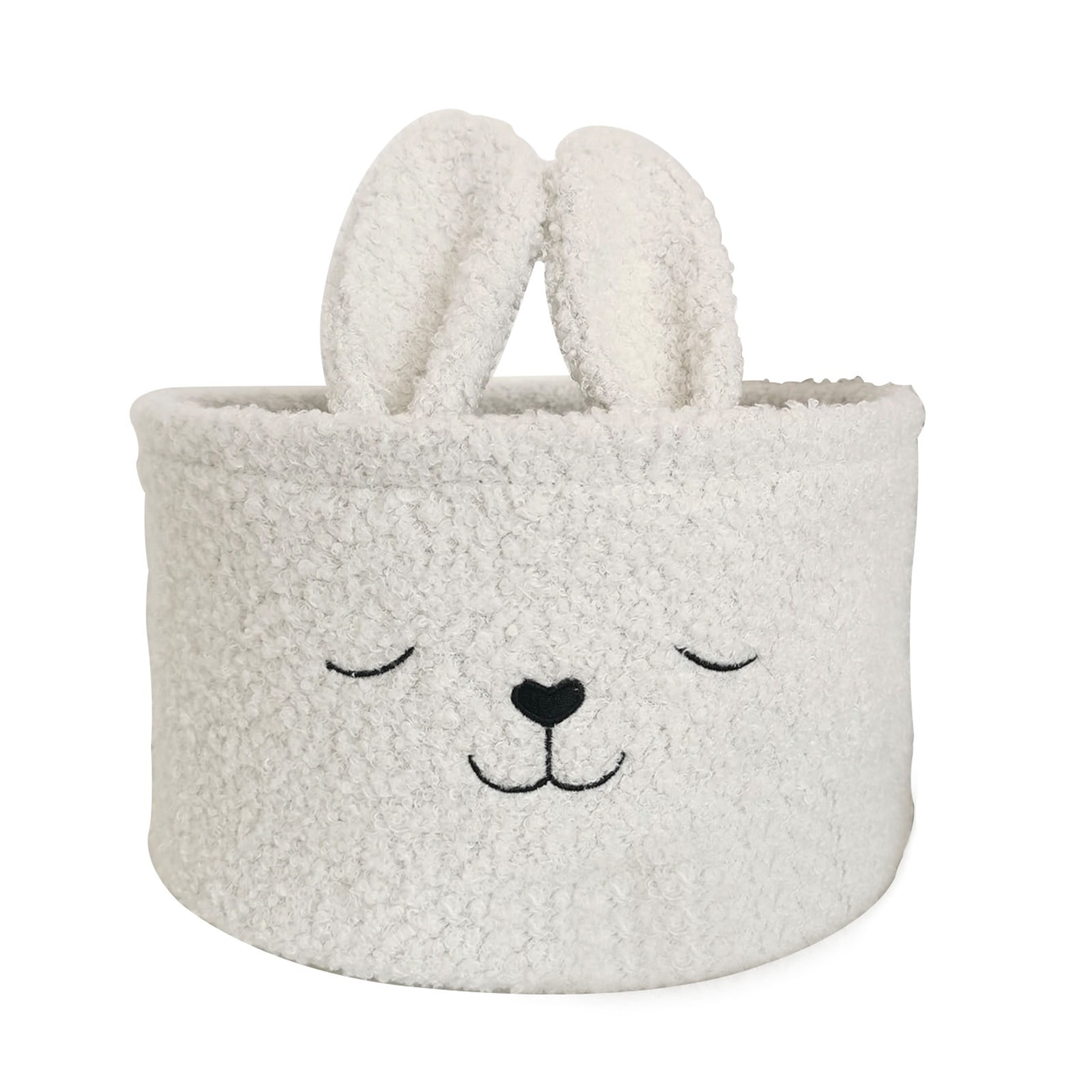 Easter Plush Bunny Storage Basket, 5.9x9.8inch Easter Basket with Cute ...