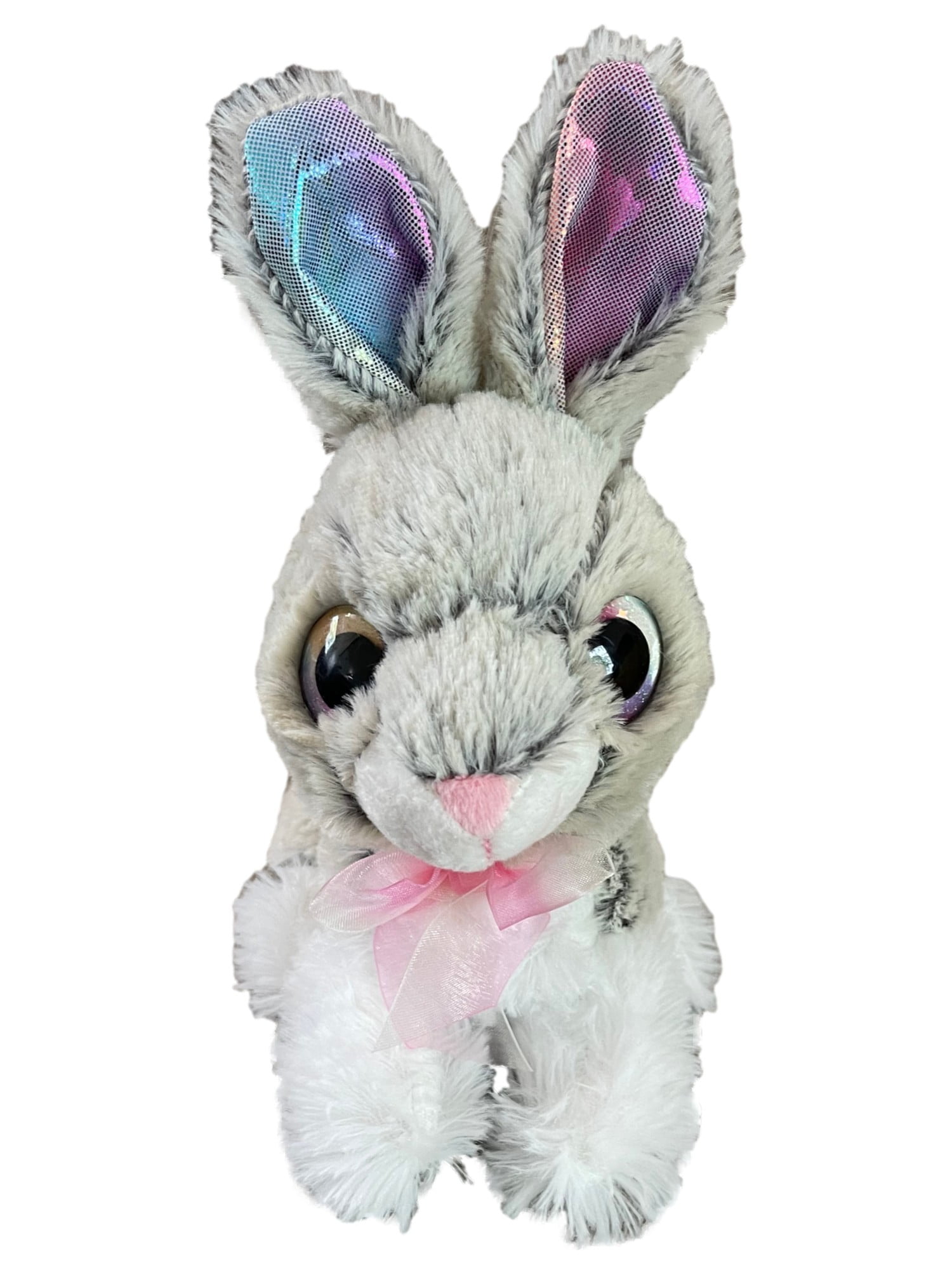 Easter Plush Small Gray Bunny Rabbit 8" Stuffed Animal Pal with Sparkle ...