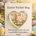 Easter Pocket Heart Greeting Card - Mini Heart Ornament Themed Card ...