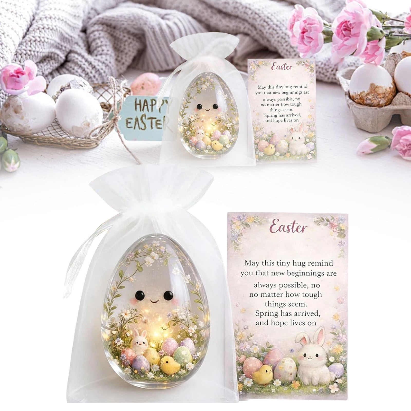 Easter Pocket Hug Card Easter Pocket Hug Plush Toy With Prayer Card ...
