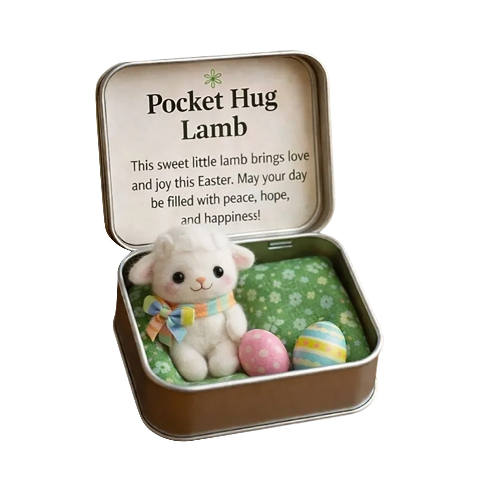 Easter Pocket Hug Ornament - Plush Figurine in Tin Box | Heartwarming ...