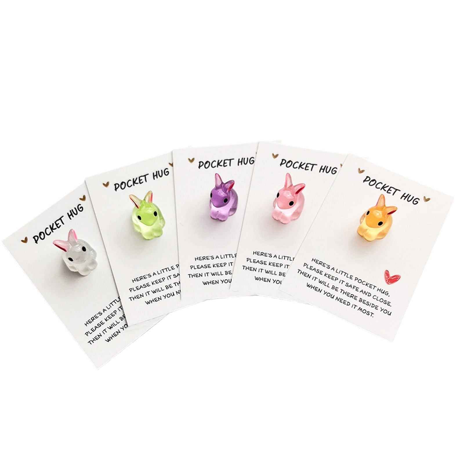 Easter Pocket Love Hug Birthday Card Set - 5 Piece Cute Shaped Greeting ...