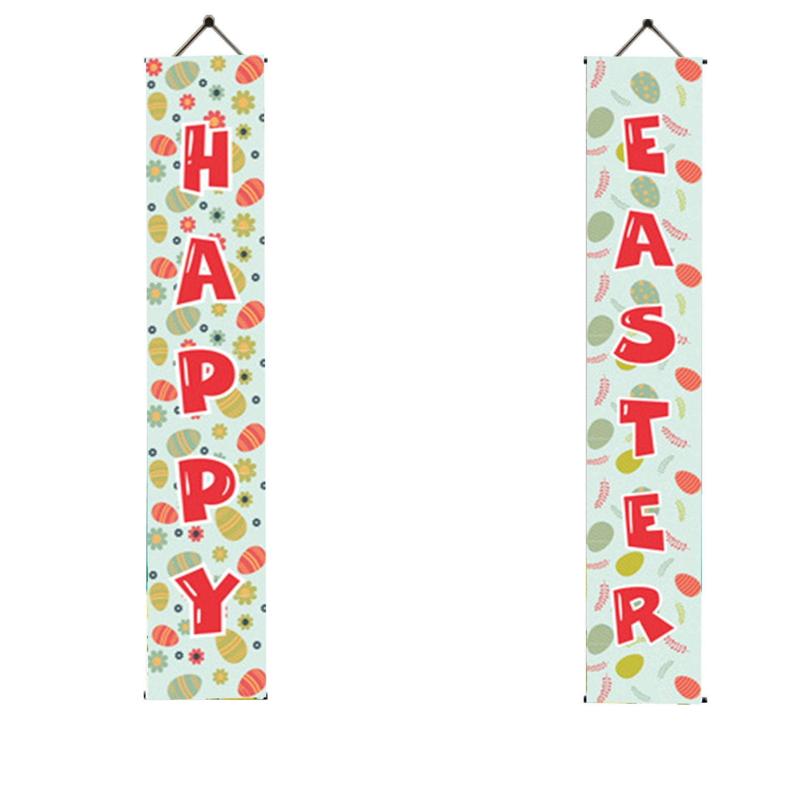 Easter Porch Sign - Happy Easter Banner Indoor Outdoor Wall Hanging ...
