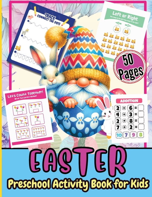 Easter Preschool Activity Book for Kids: A Fun Kids 50+ Easter Learning ...