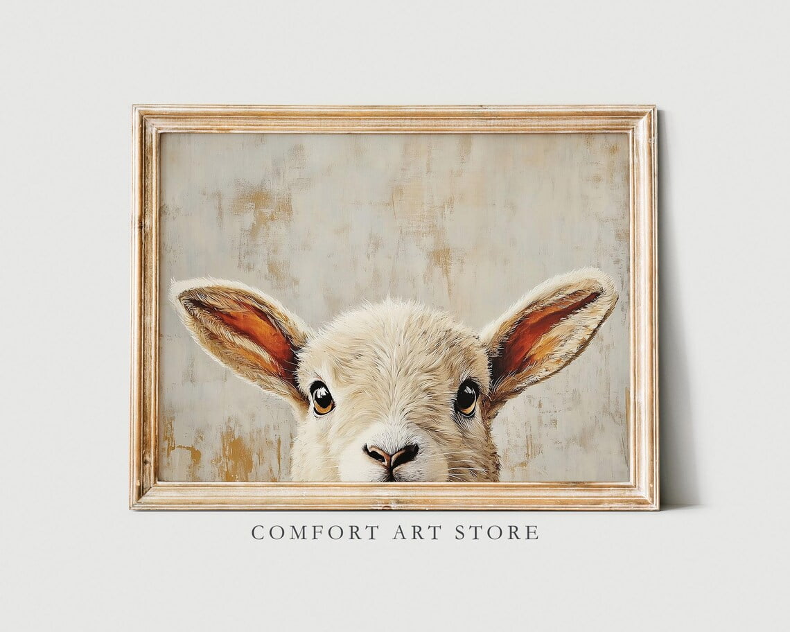 Easter Printable Easter Lamb Print Easter Lamb Ears Spring Sheep ...