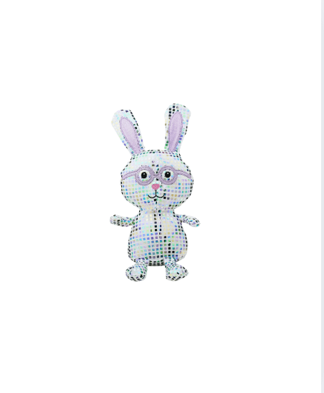 Easter Purple Disco Bunny Plush – 12-Inch Soft Toy for Kids (Includes ...