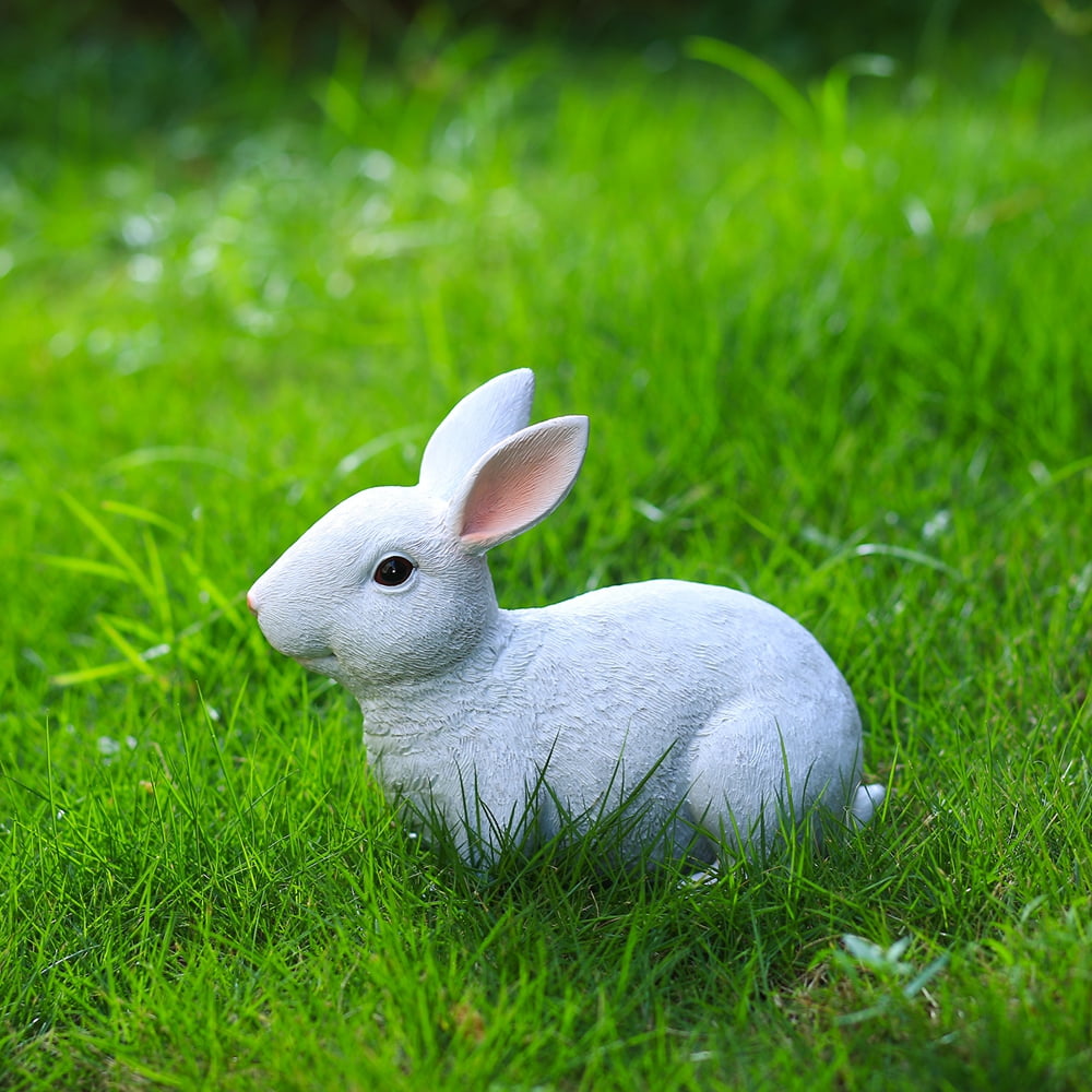 Easter Rabbit Courtyard Decoration Resin Bunny Statue Yard and Garden ...