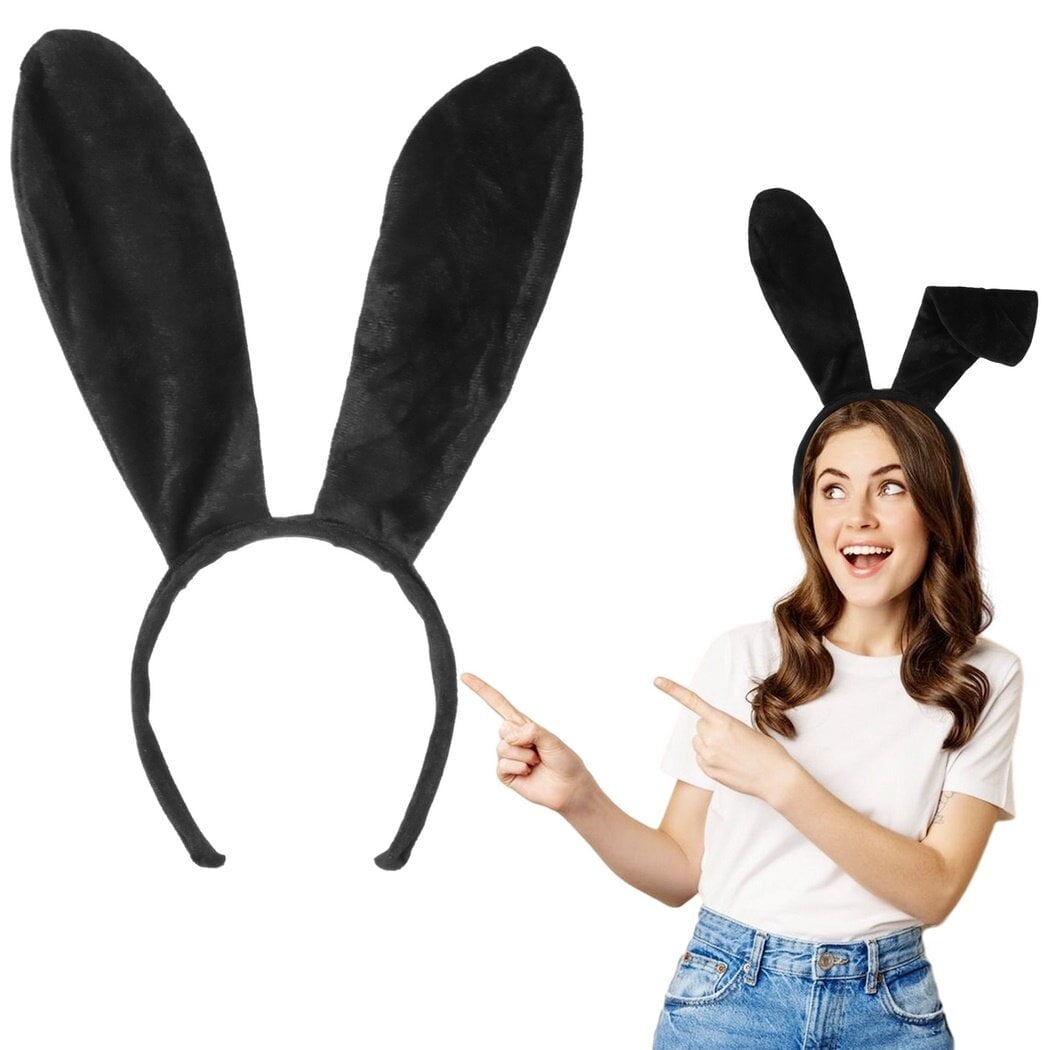 Easter Rabbit Ear Hairband, Easter Party Bunny Ears Plush Headband ...