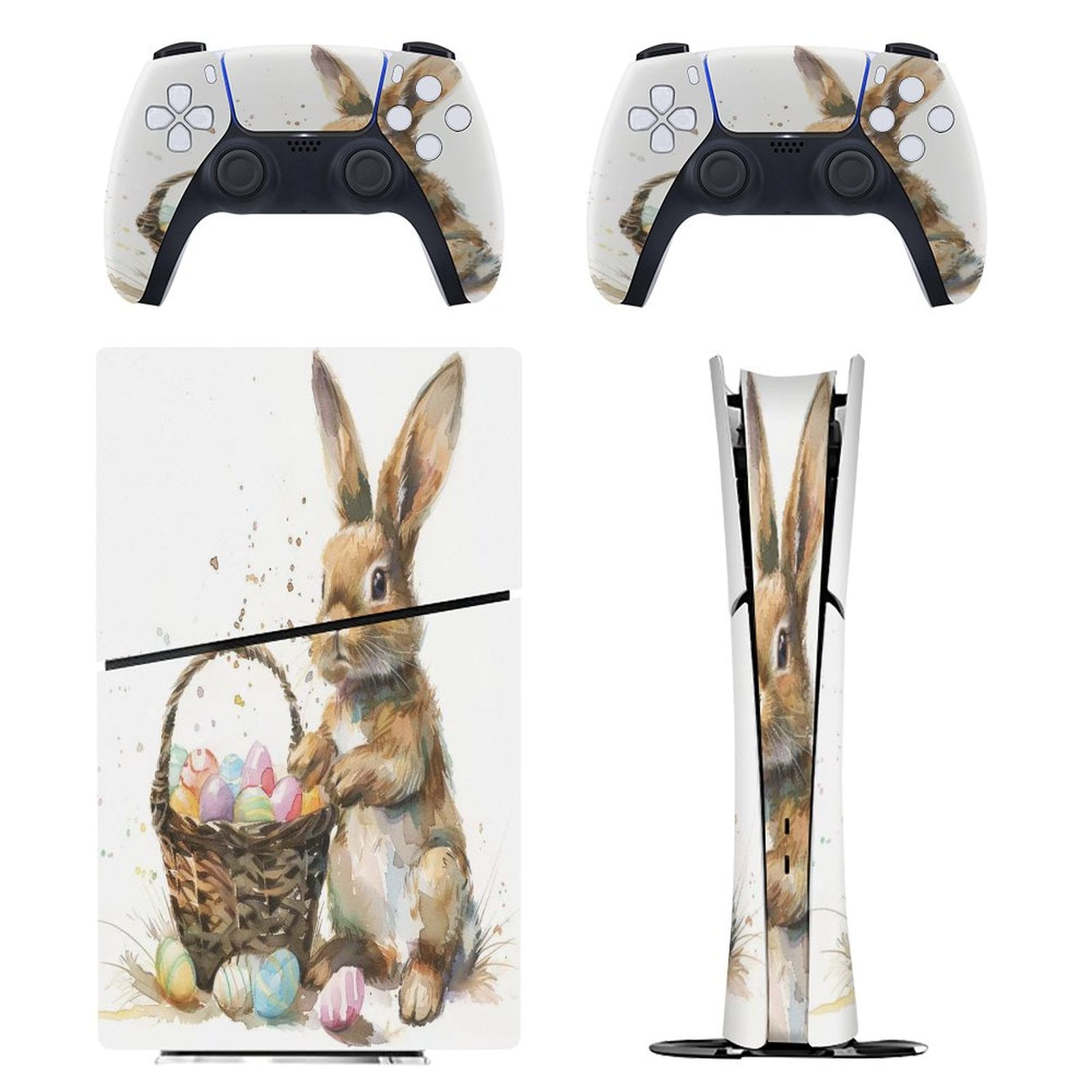 Easter Rabbit Easter Bunny Flowers PS5/PS5 Slim Digital Disc Skin ...