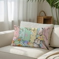 Easter Rabbit Eggs Throw Pillow Covers, Decorative Pillow Covers With ...