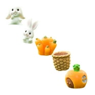 MOMOJIA 50Pcs Happy Easter Cute Rabbit Lollipop Cards Cartoon Candy ...