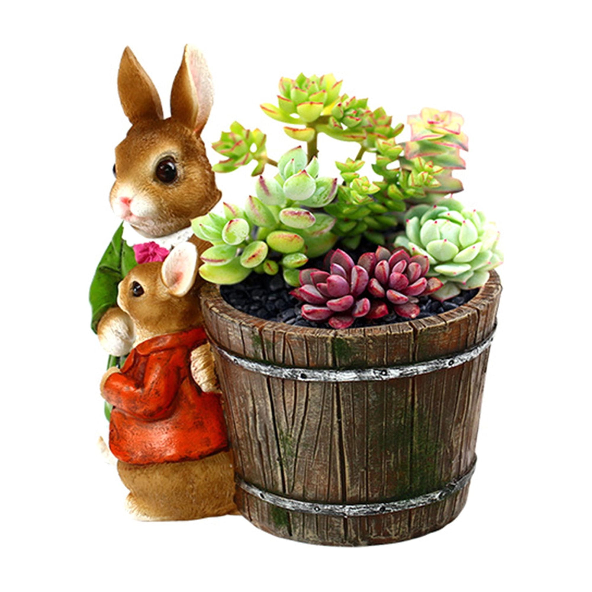 Easter Rabbit Flower Pot Succulent Planter Garden Pots, Decorative ...